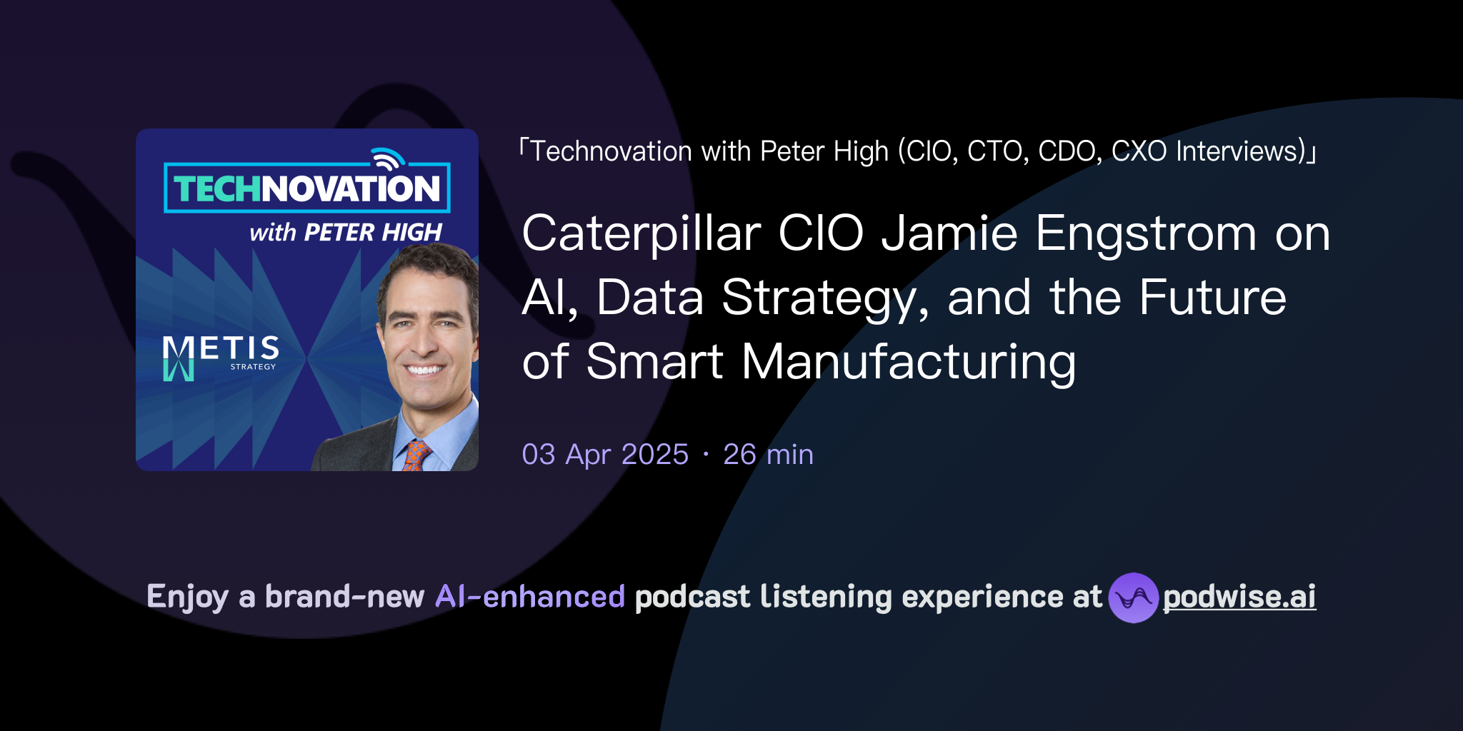 Caterpillar CIO Jamie Engstrom on AI, Data Strategy, and the Future of ...