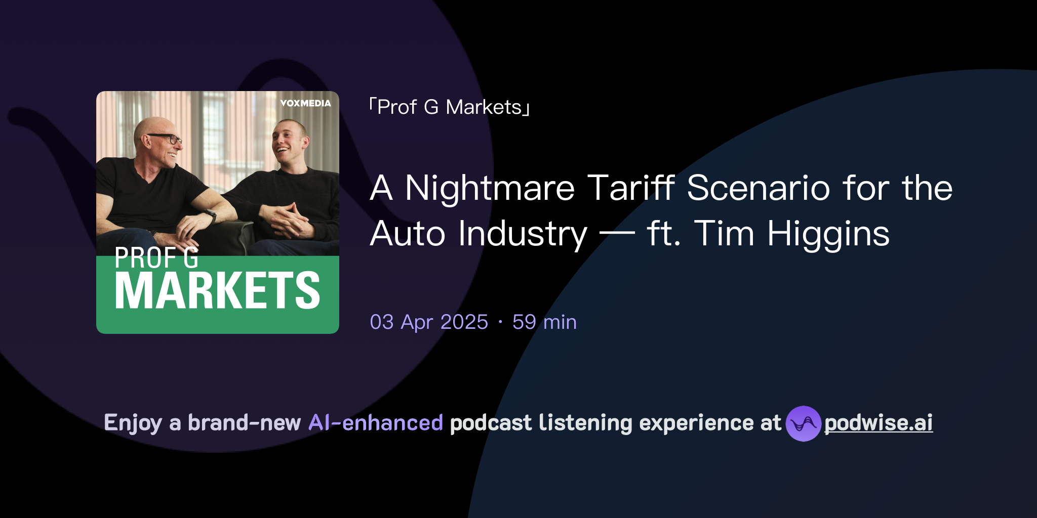 A Nightmare Tariff Scenario for the Auto Industry — ft. Tim Higgins ...