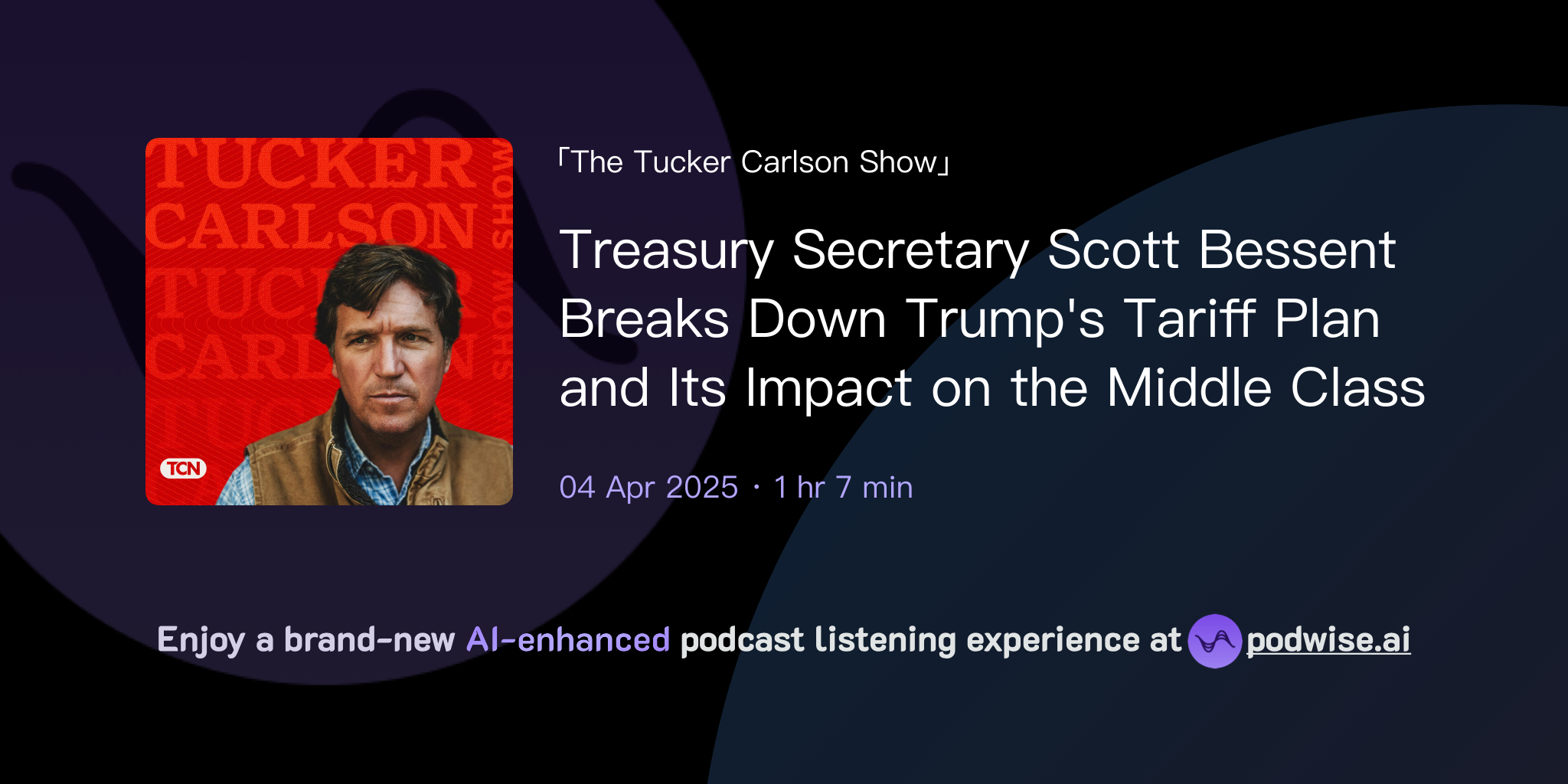 Treasury Secretary Scott Bessent Breaks Down Trump's Tariff Plan and ...