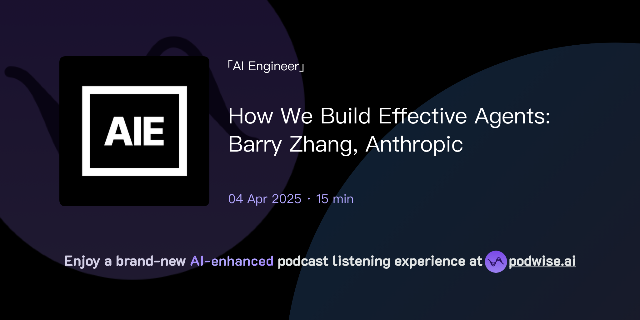 How We Build Effective Agents: Barry Zhang, Anthropic | AI Engineer ...