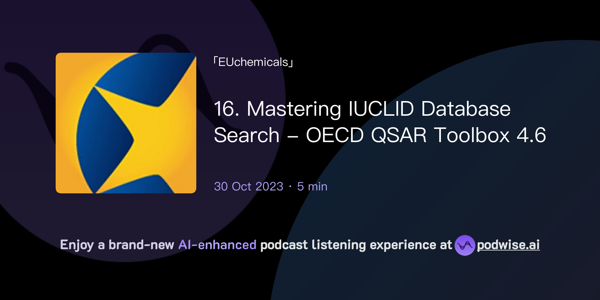16. Mastering IUCLID Database Search - OECD QSAR Toolbox 4.6 ...