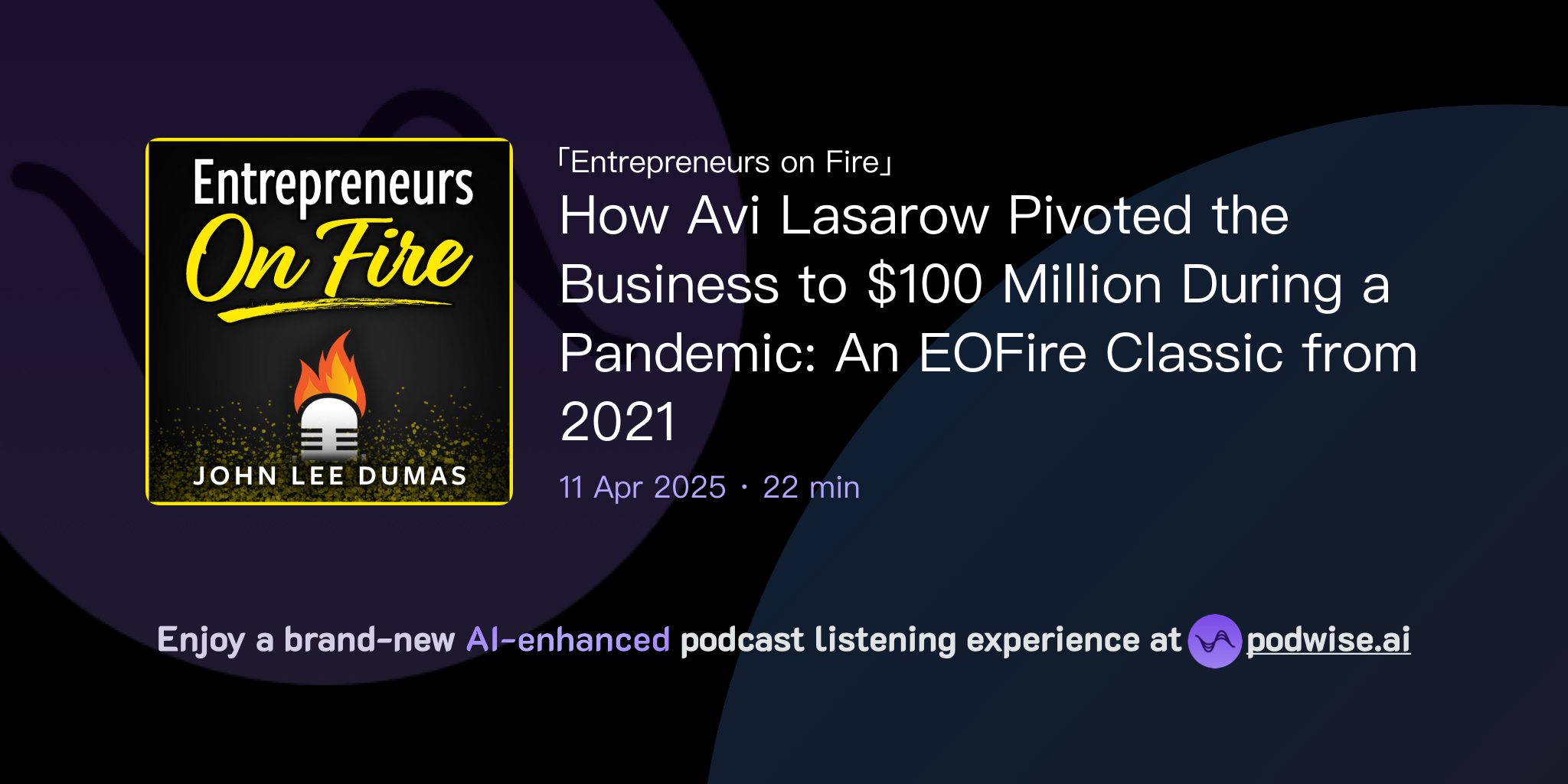 How Avi Lasarow Pivoted the Business to $100 Million During a Pandemic ...