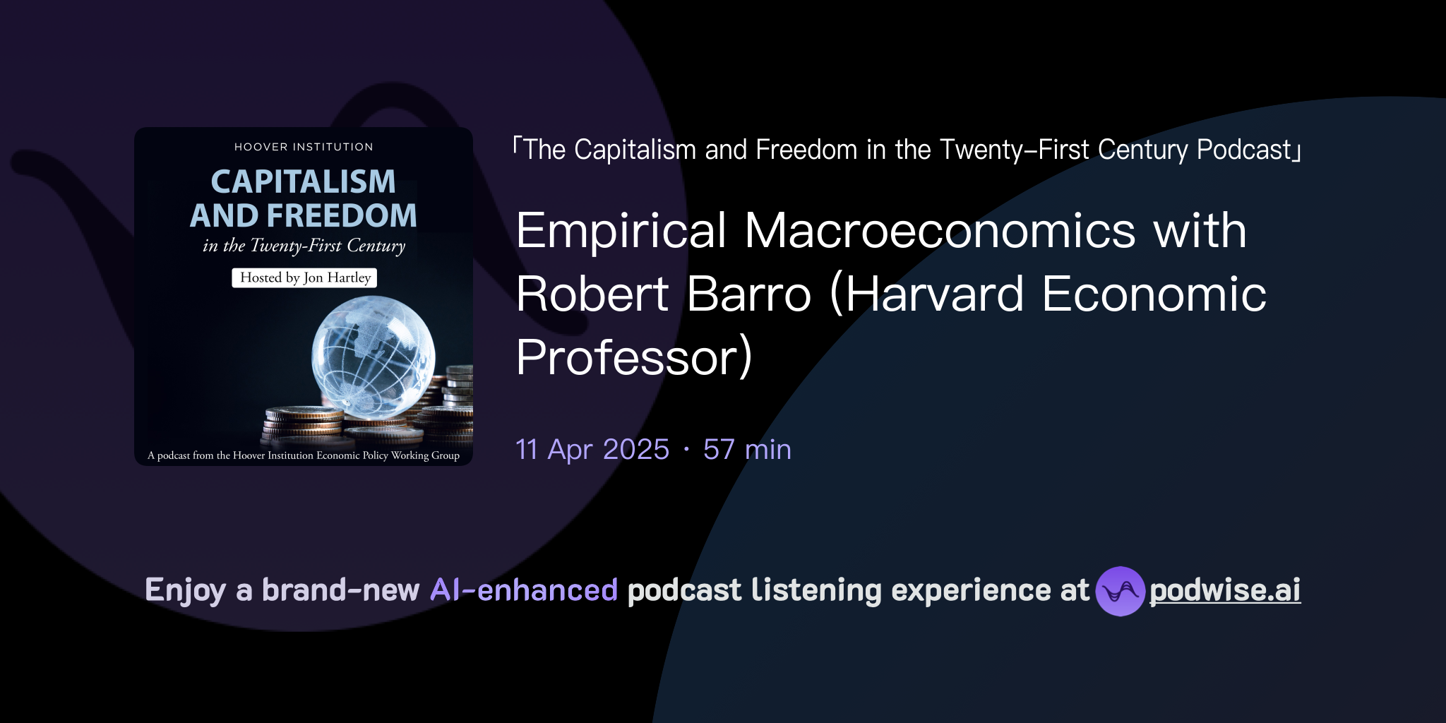 Empirical Macroeconomics with Robert Barro (Harvard Economic Professor ...