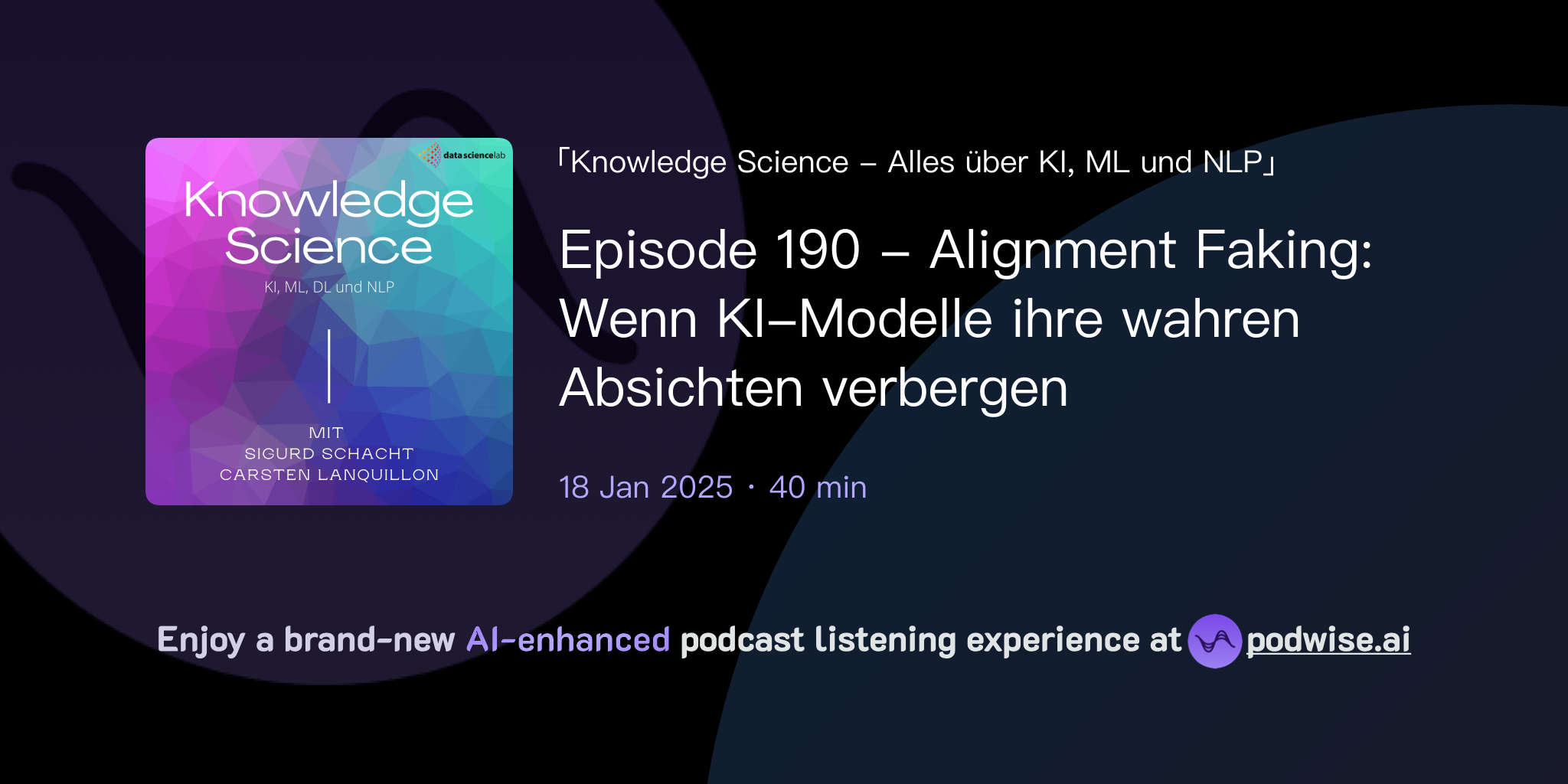 Episode 190 - Alignment Faking: Wenn KI-Modelle ihre wahren Absichten ...