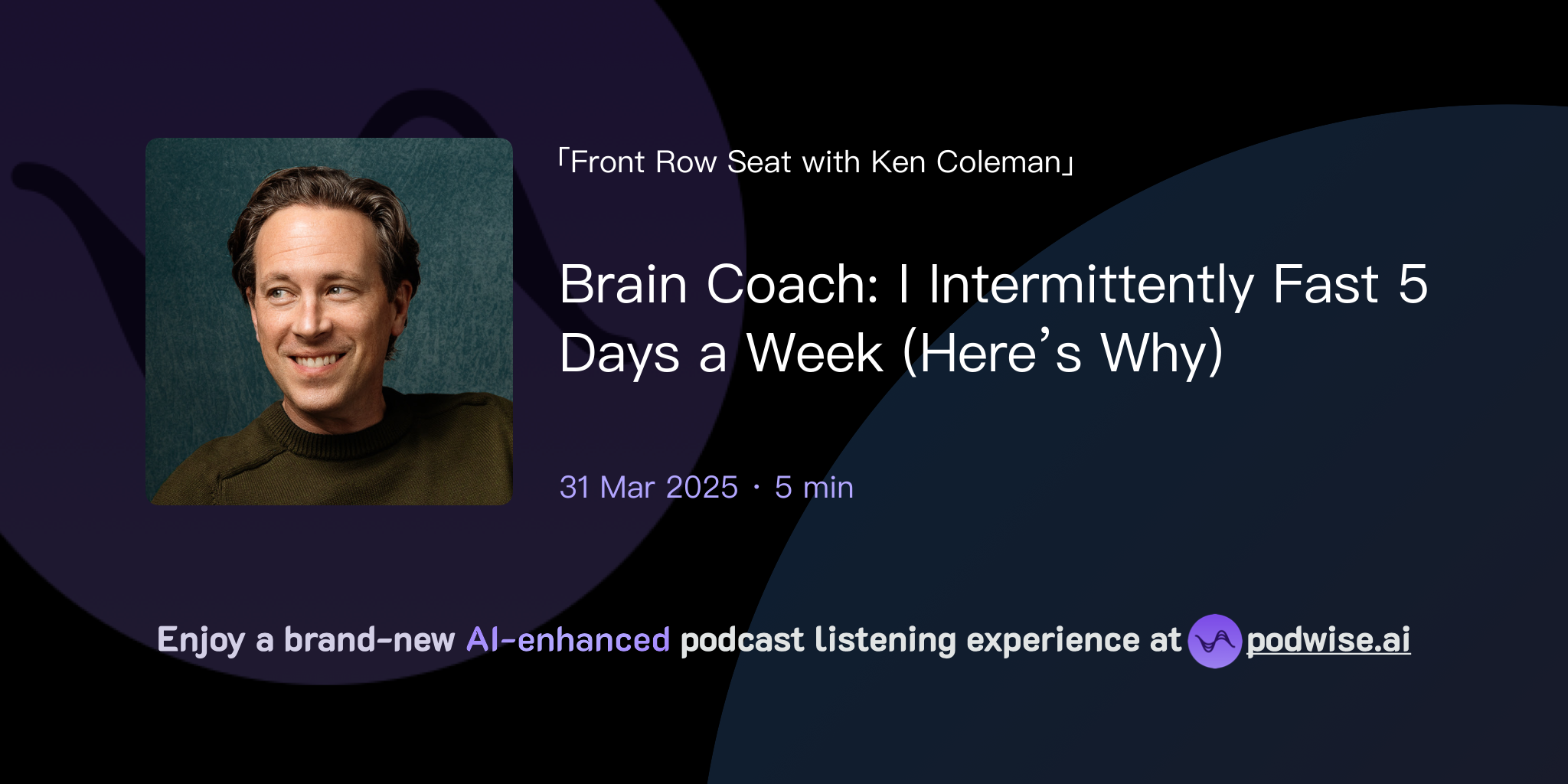 Brain Coach: I Intermittently Fast 5 Days a Week (Here’s Why) | Front ...