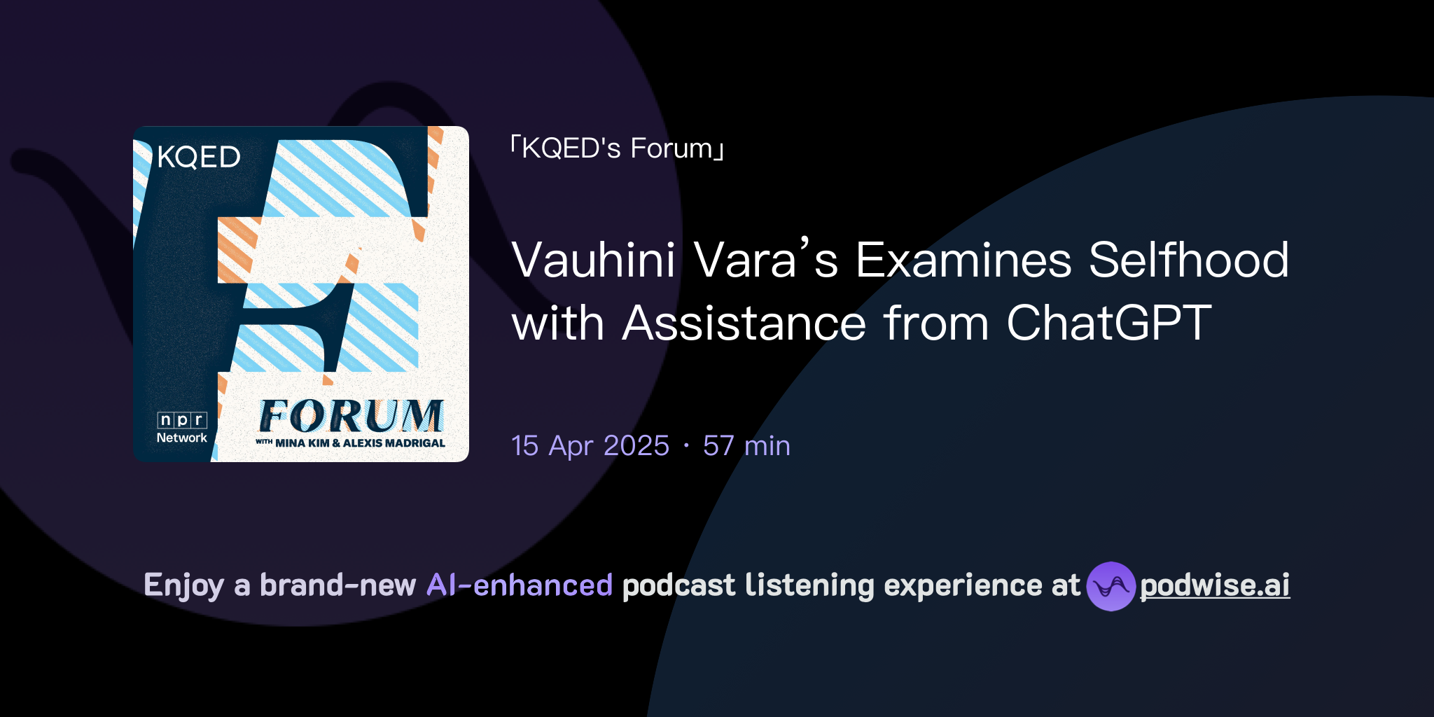 Vauhini Vara’s Examines Selfhood with Assistance from ChatGPT | KQED's ...