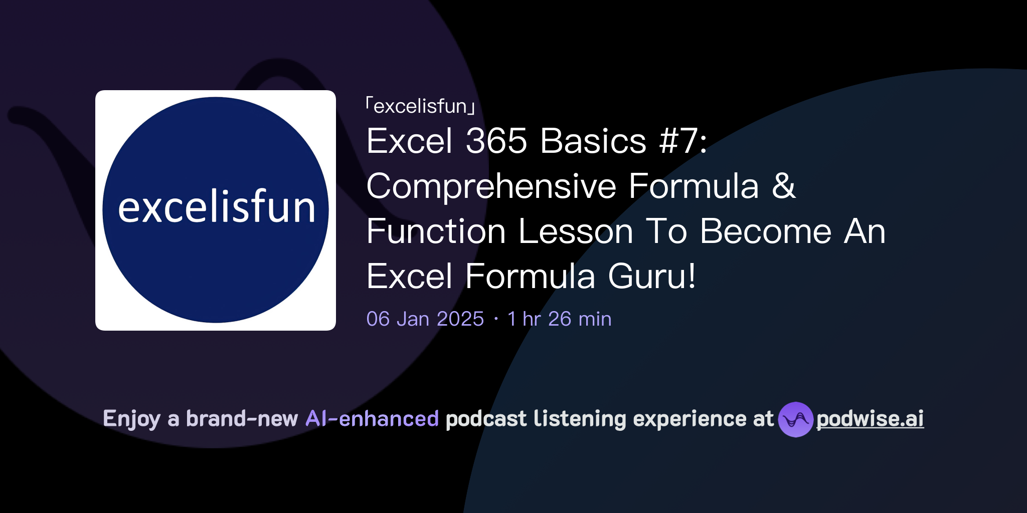 Excel 365 Basics #7: Comprehensive Formula & Function Lesson To Become An Excel Formula Guru ...