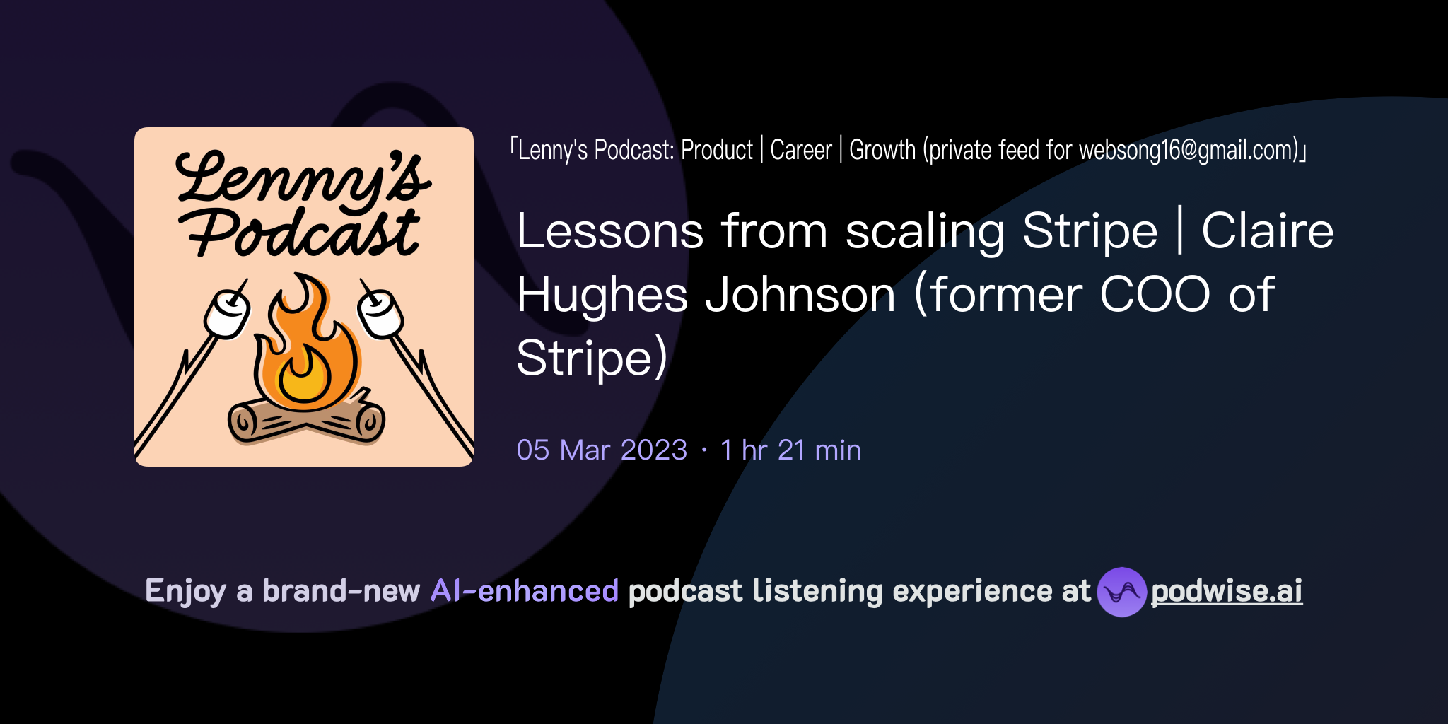 Lessons from scaling Stripe | Claire Hughes Johnson (former COO of Stripe) | Lenny's Podcast ...