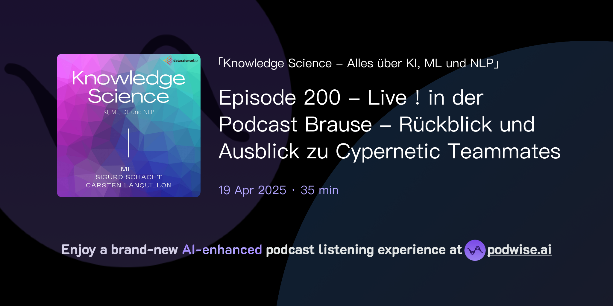 Episode 200 - Live ! in der Podcast Brause - Rückblick und Ausblick zu ...