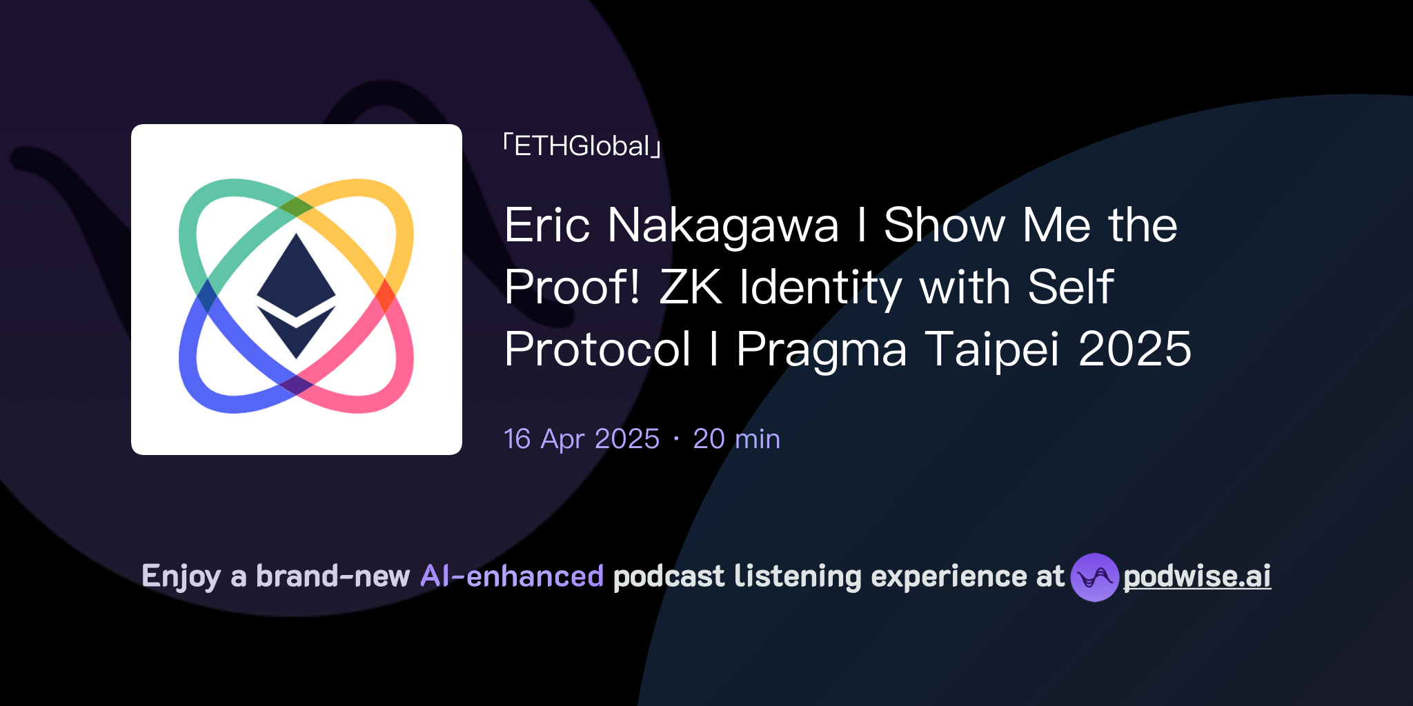 Eric Nakagawa I Show Me the Proof! ZK Identity with Self Protocol I Pragma Taipei 2025 ...