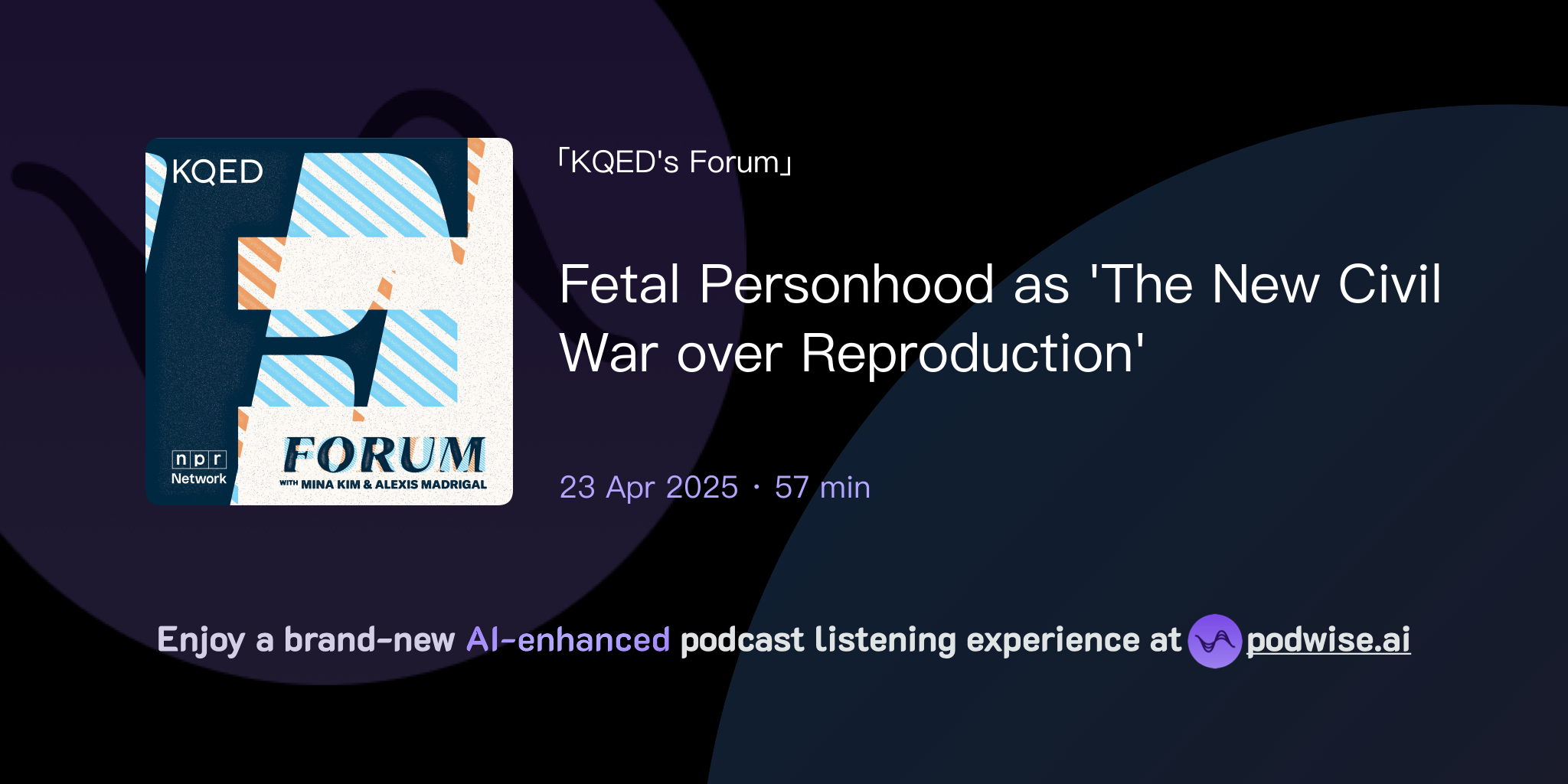 Fetal Personhood as 'The New Civil War over Reproduction' | KQED's ...
