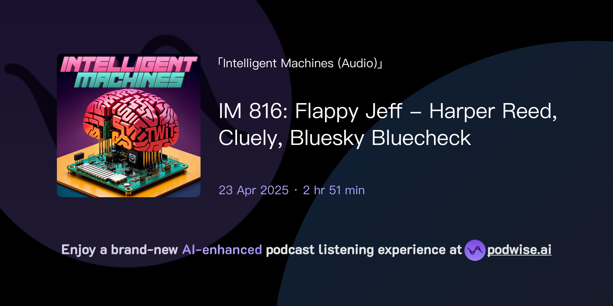 IM 816: Flappy Jeff - Harper Reed, Cluely, Bluesky Bluecheck ...