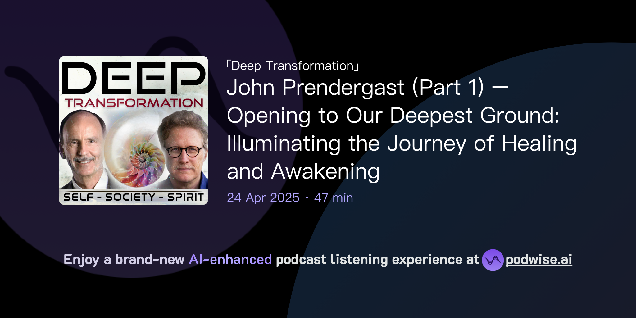 John Prendergast (Part 1) – Opening to Our Deepest Ground: Illuminating the Journey of Healing ...