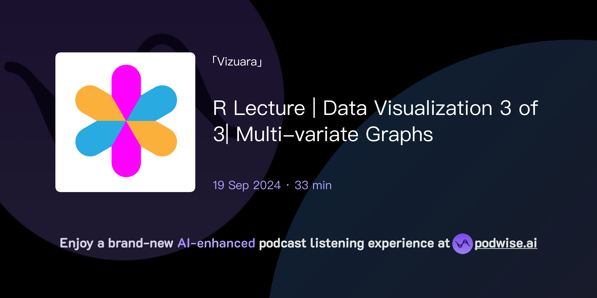 R Lecture | Data Visualization 3 of 3| Multi-variate Graphs | Vizuara | Podwise