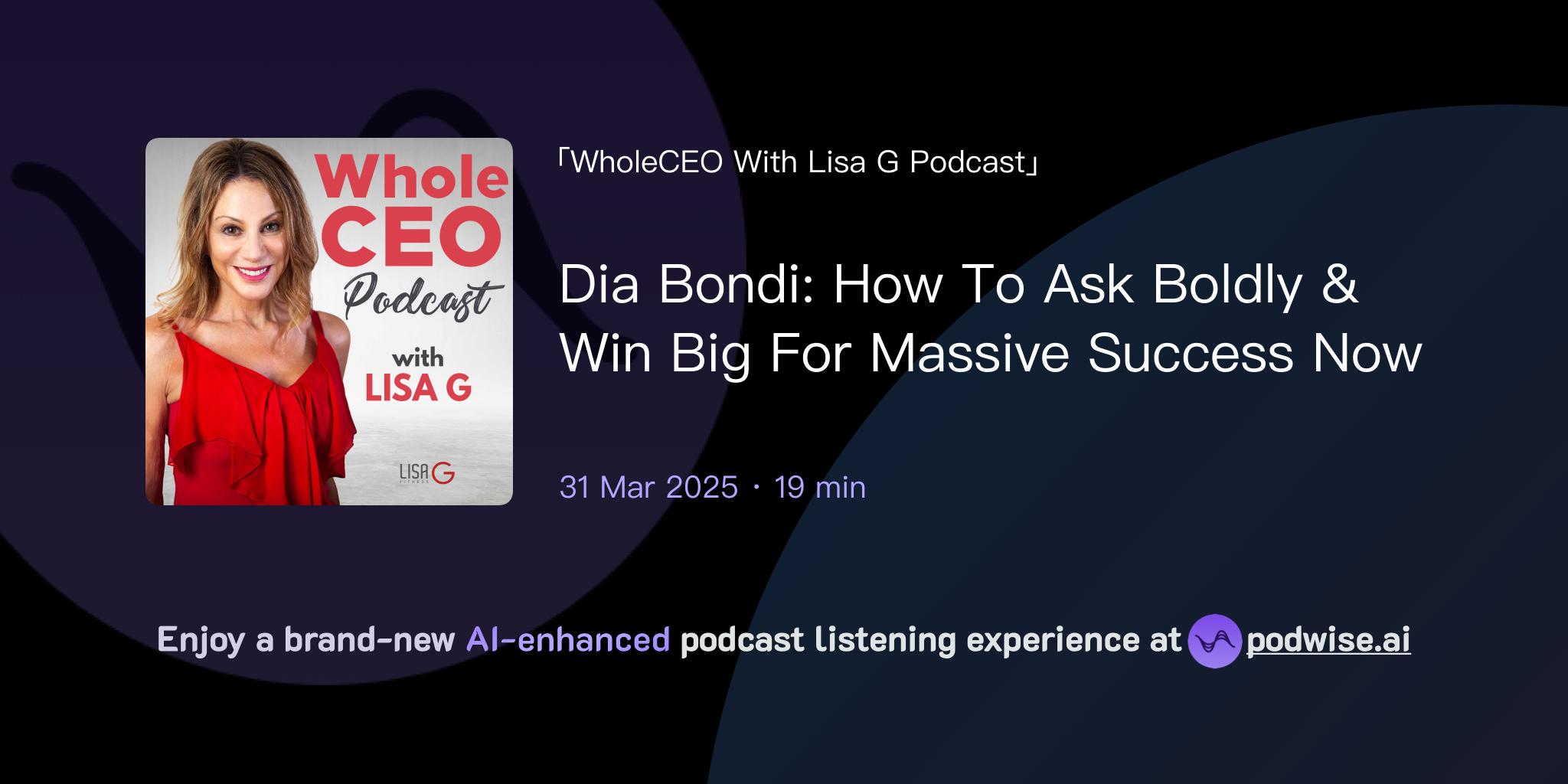 Dia Bondi: How To Ask Boldly & Win Big For Massive Success Now ...