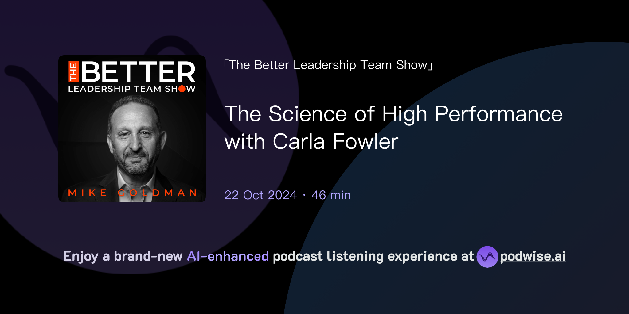 The Science of High Performance with Carla Fowler | The Better ...