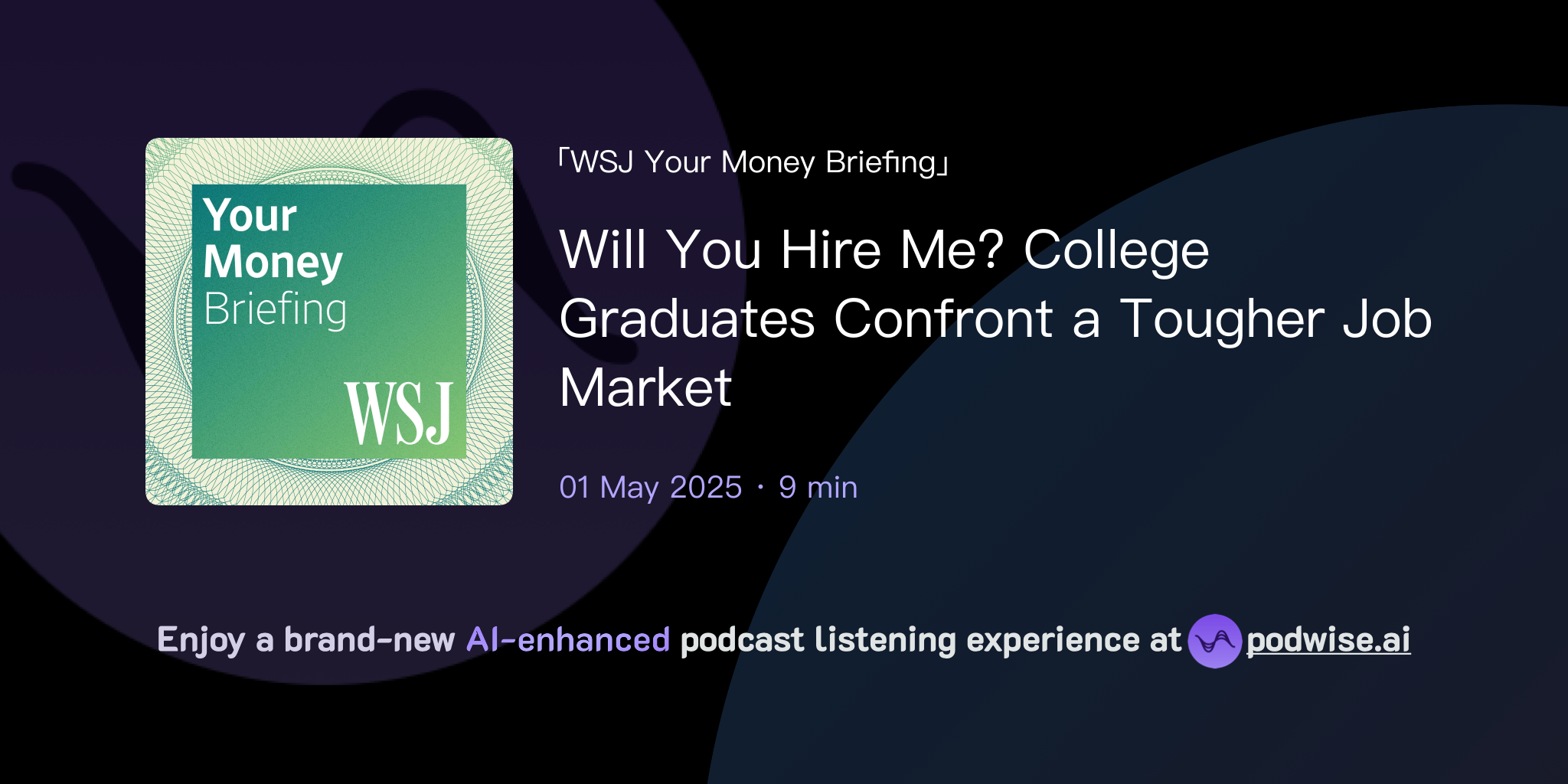 Will You Hire Me? College Graduates Confront a Tougher Job Market | WSJ ...