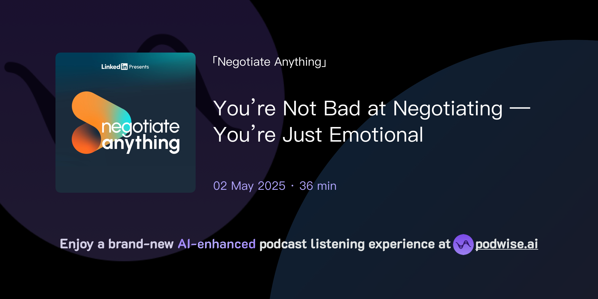 You’re Not Bad at Negotiating — You’re Just Emotional | Negotiate ...