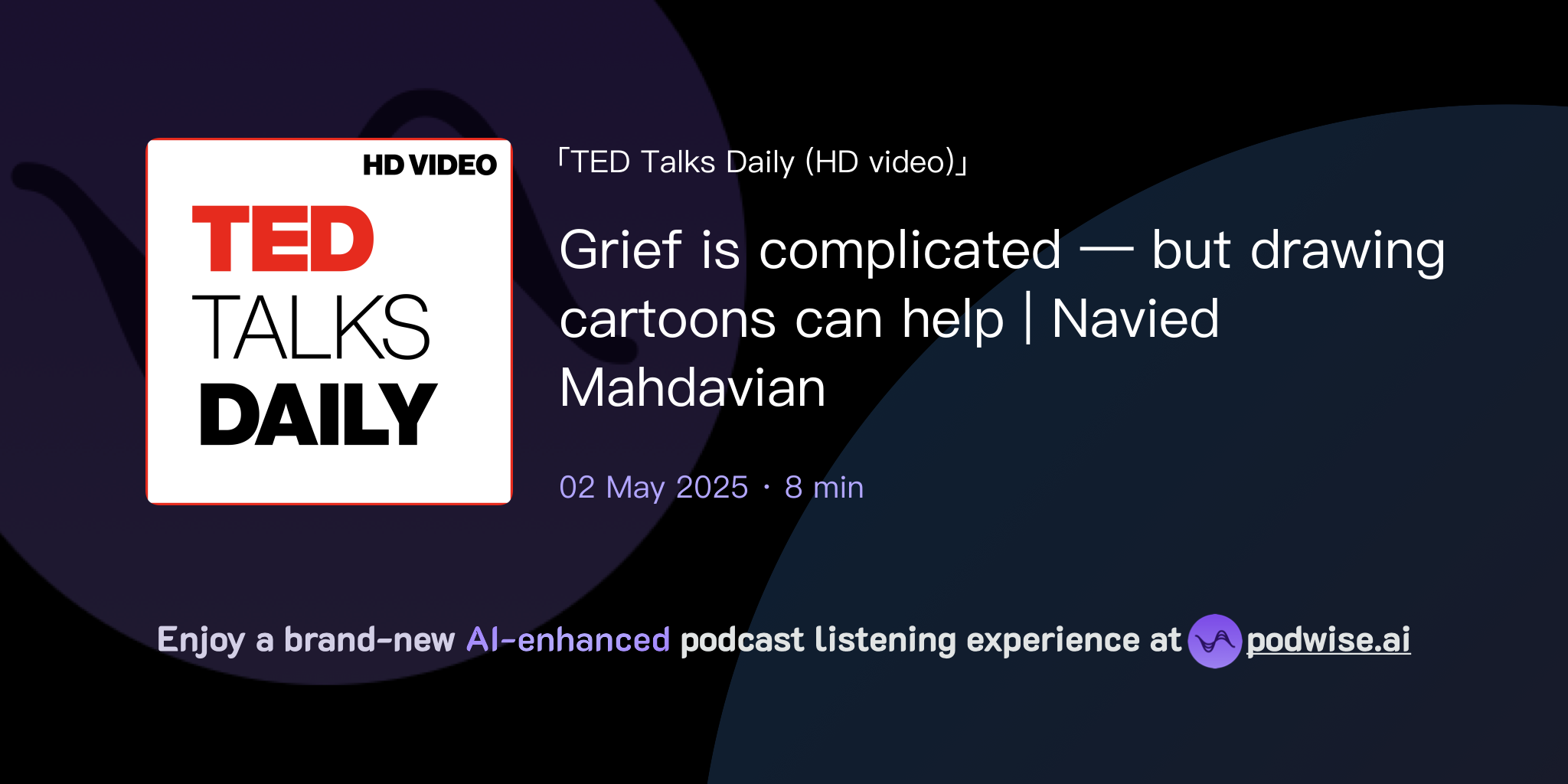 Grief is complicated — but drawing cartoons can help | Navied Mahdavian ...