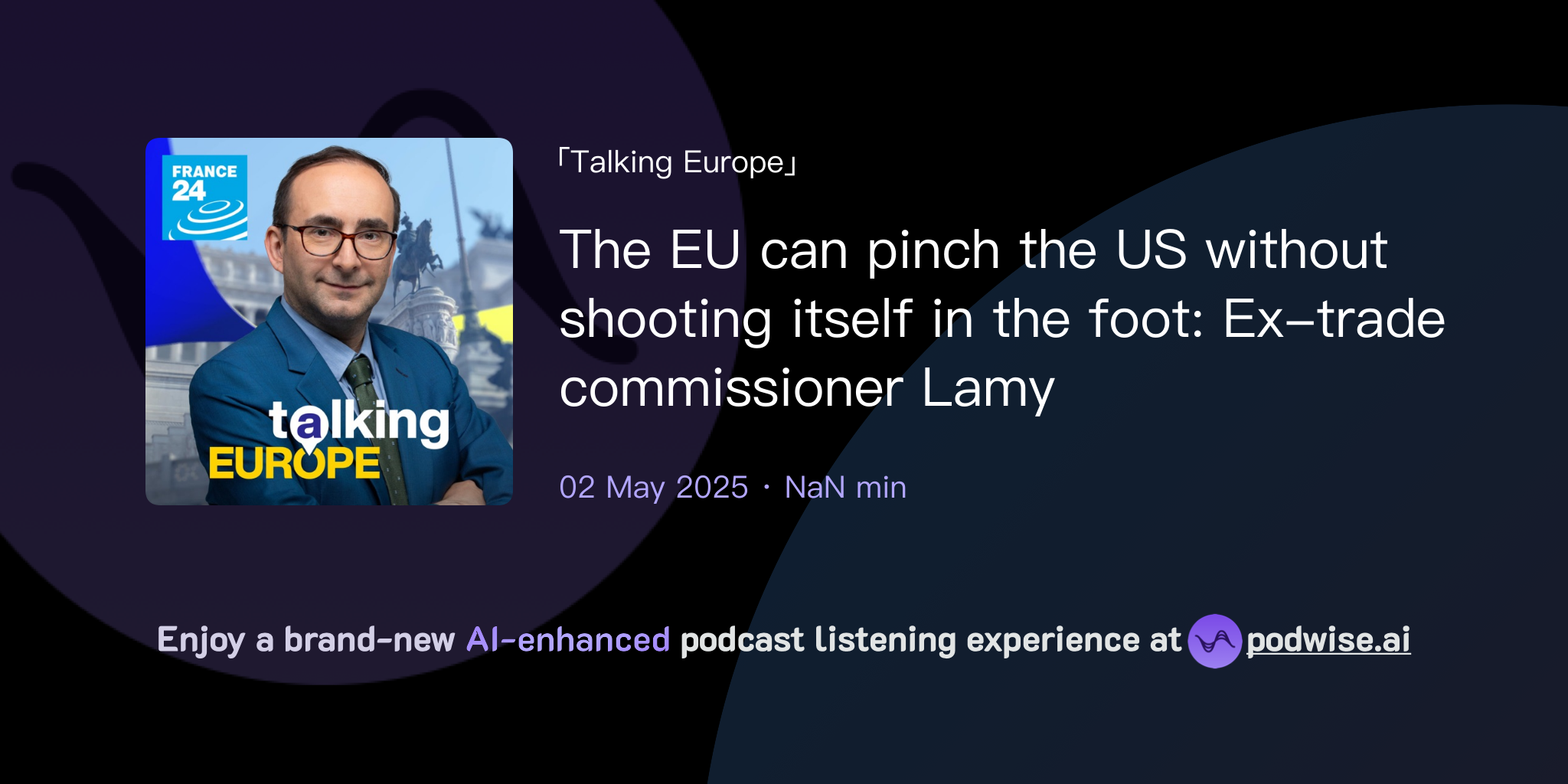 The EU can pinch the US without shooting itself in the foot: Ex-trade commissioner Lamy ...