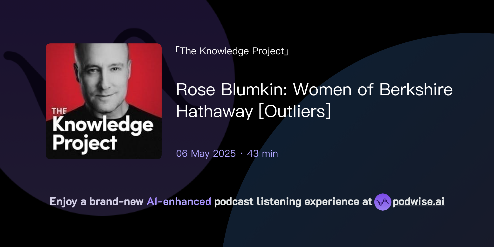 #227 Outliers: Rose Blumkin — Women of Berkshire Hathaway | The ...