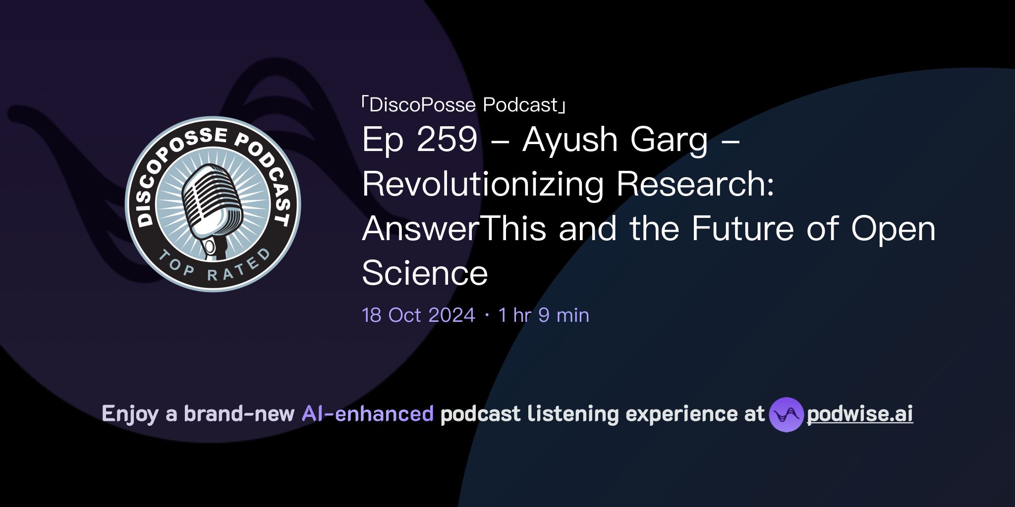 Ep 259 - Ayush Garg - Revolutionizing Research: AnswerThis and the Future of Open Science ...