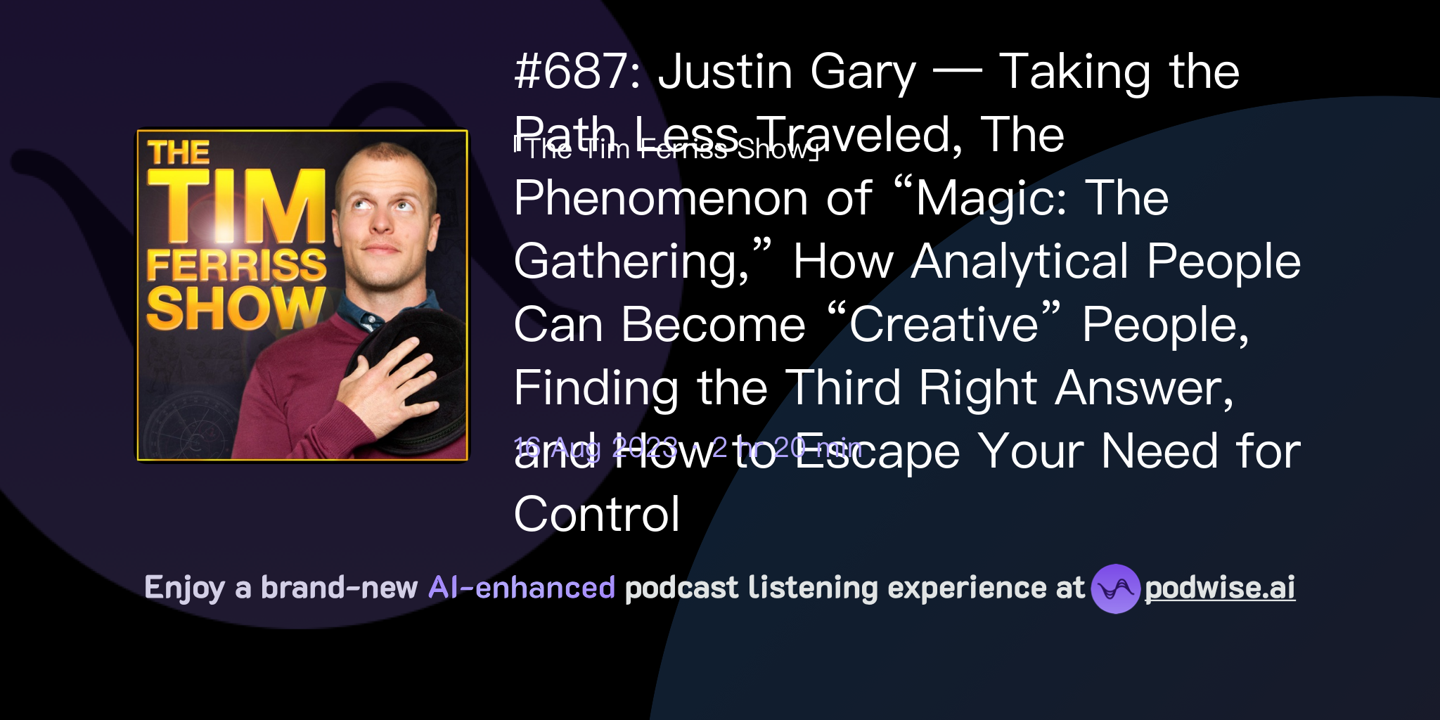 #687: Justin Gary — Taking the Path Less Traveled, The Phenomenon of ...