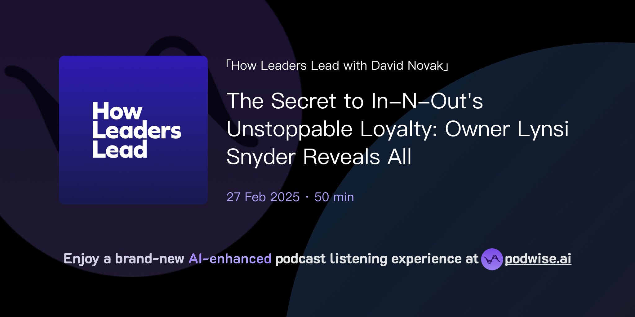 The Secret to In-N-Out's Unstoppable Loyalty: Owner Lynsi Snyder ...