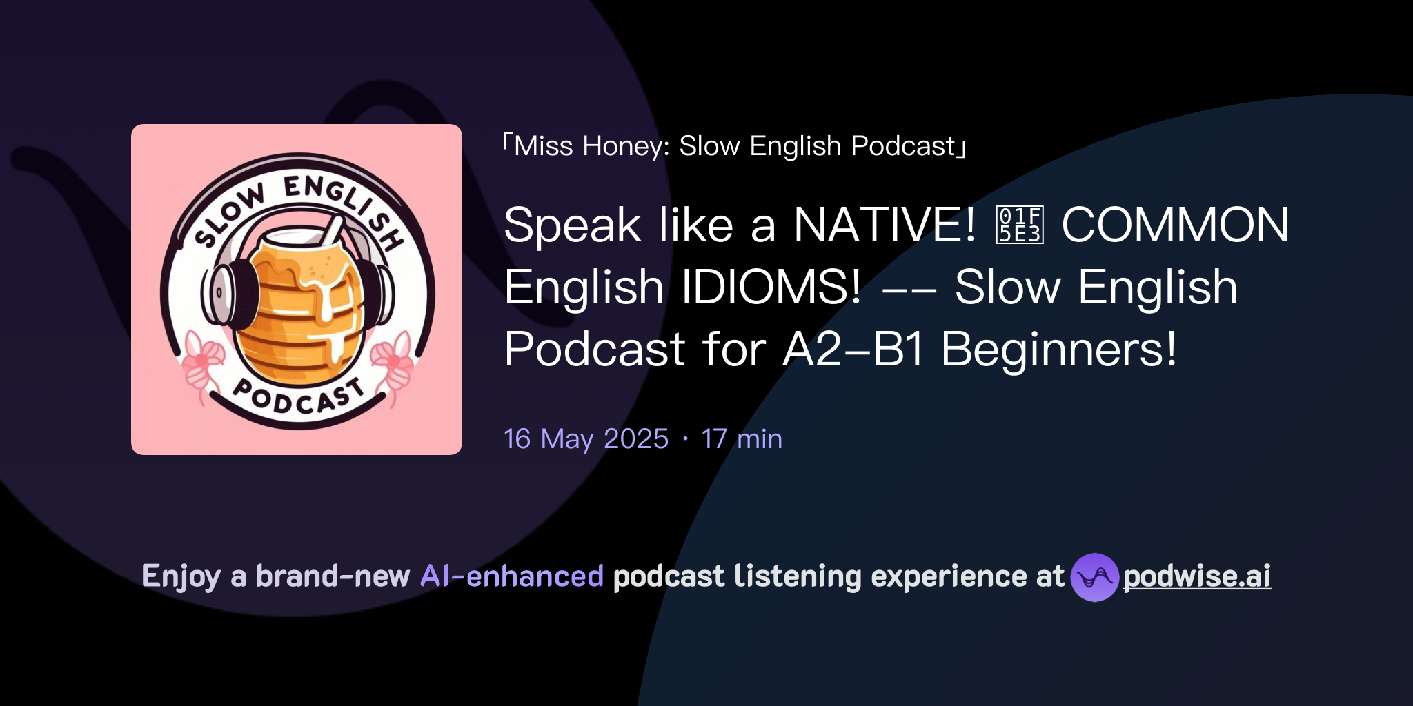 Speak like a NATIVE! 🗣️ COMMON English IDIOMS! -- Slow English Podcast ...