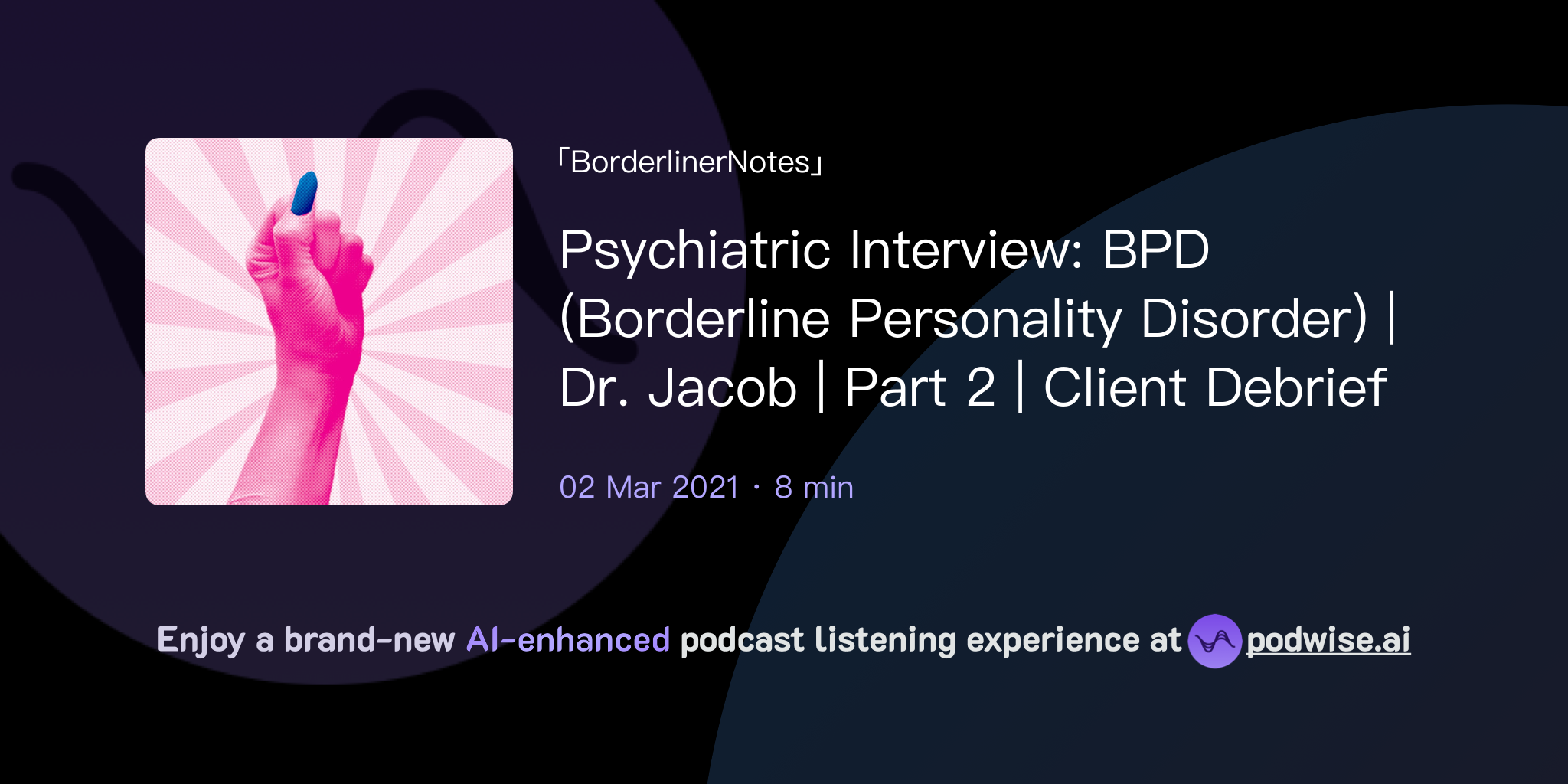 Psychiatric Interview: BPD (Borderline Personality Disorder) | Dr ...