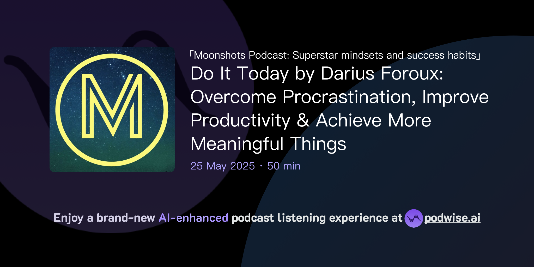 Do It Today by Darius Foroux: Overcome Procrastination, Improve ...