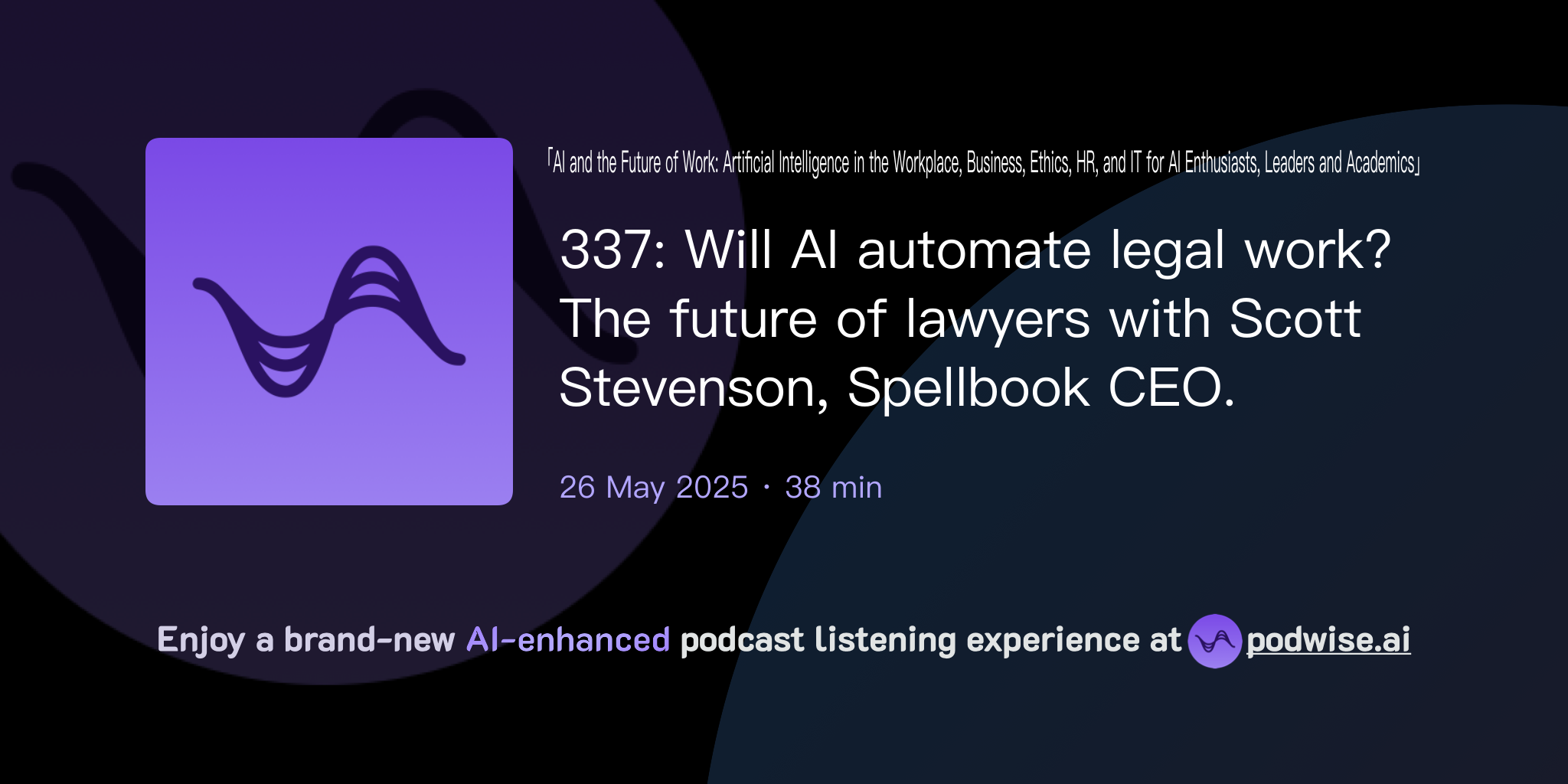 337: Will AI automate legal work? The future of lawyers with Scott ...