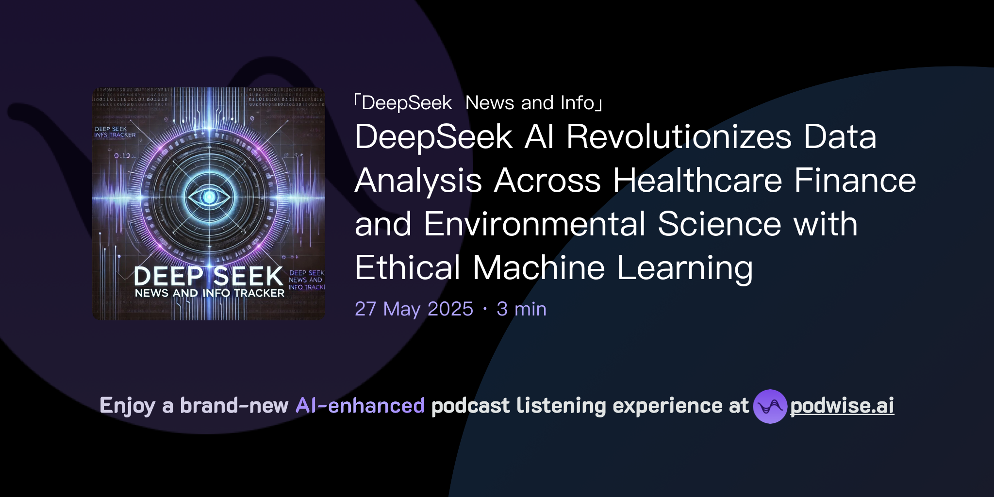 DeepSeek AI Revolutionizes Data Analysis Across Healthcare Finance and Environmental Science ...
