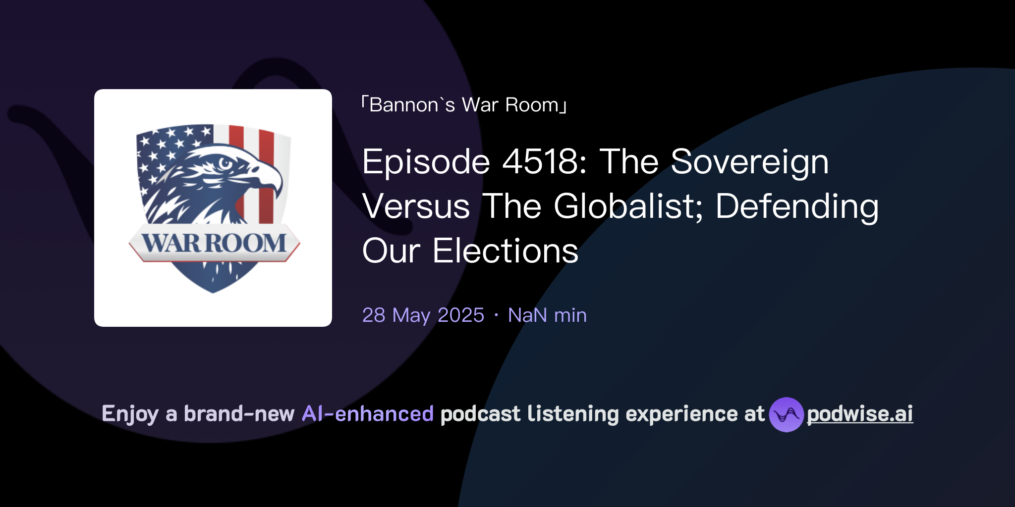 Episode 4518: The Sovereign Versus The Globalist; Defending Our ...