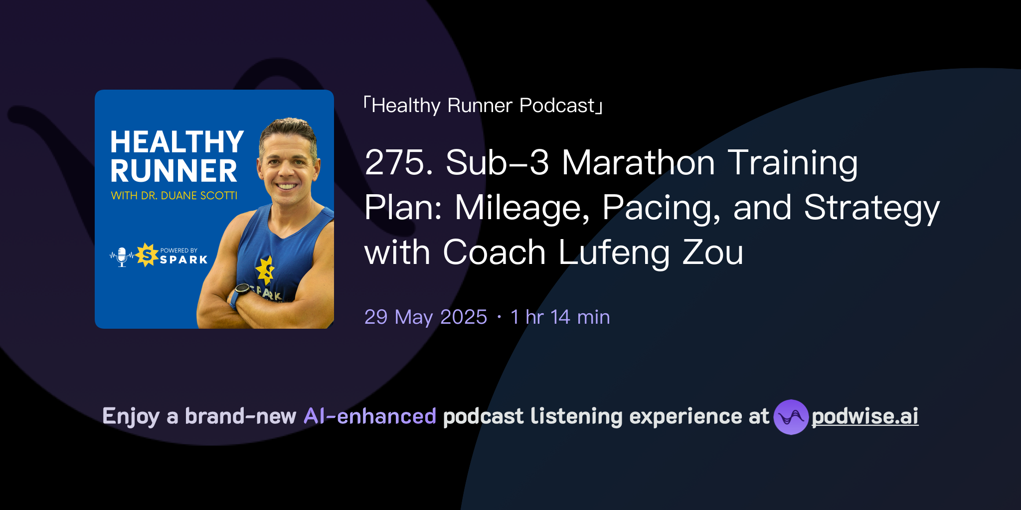 275. Sub-3 Marathon Training Plan: Mileage, Pacing, and Strategy with ...