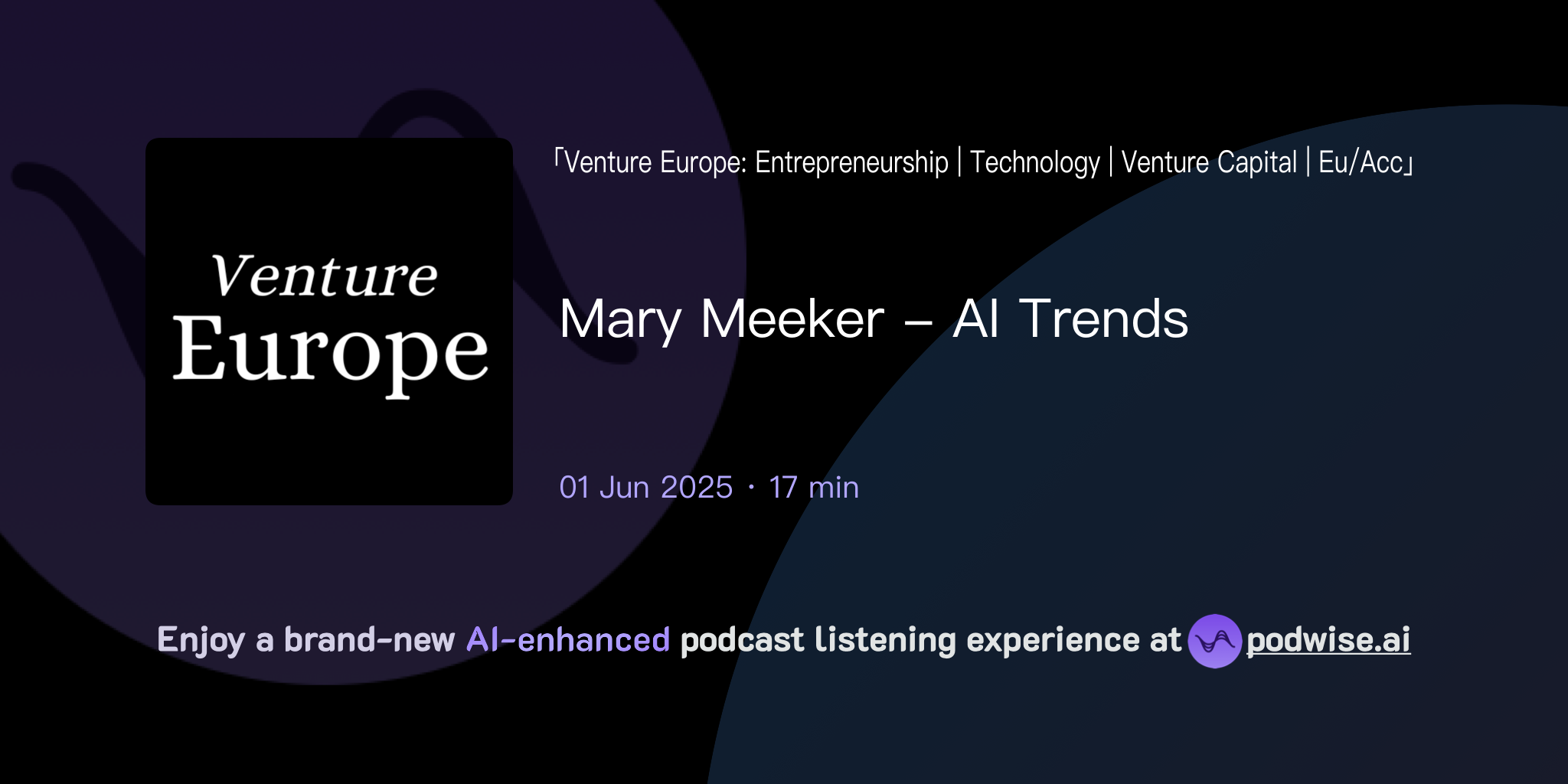 Mary Meeker - AI Trends | Venture Europe: Entrepreneurship | Technology | Venture Capital | Eu ...