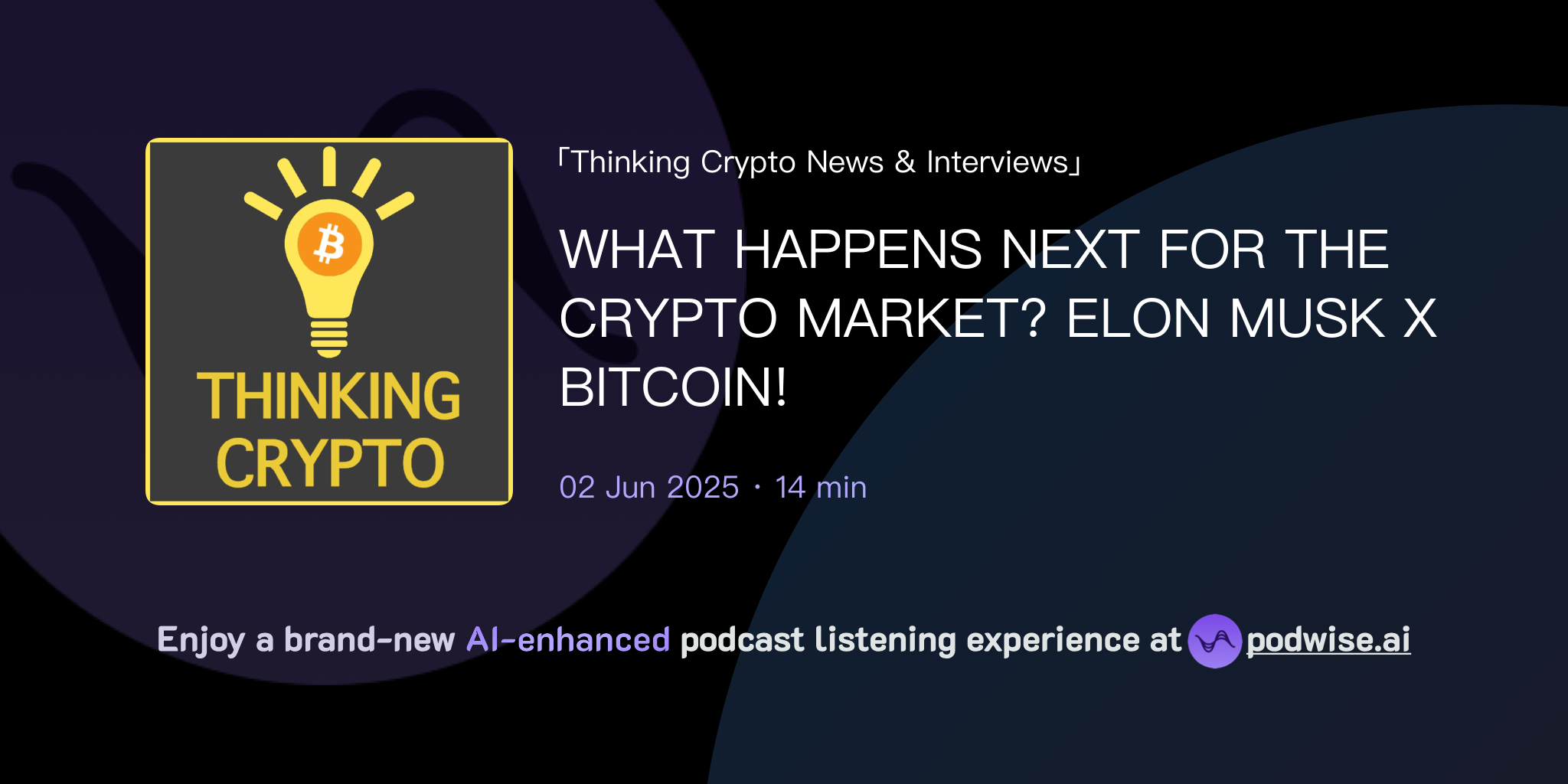 WHAT HAPPENS NEXT FOR THE CRYPTO MARKET? ELON MUSK X BITCOIN! | Thinking Crypto News ...
