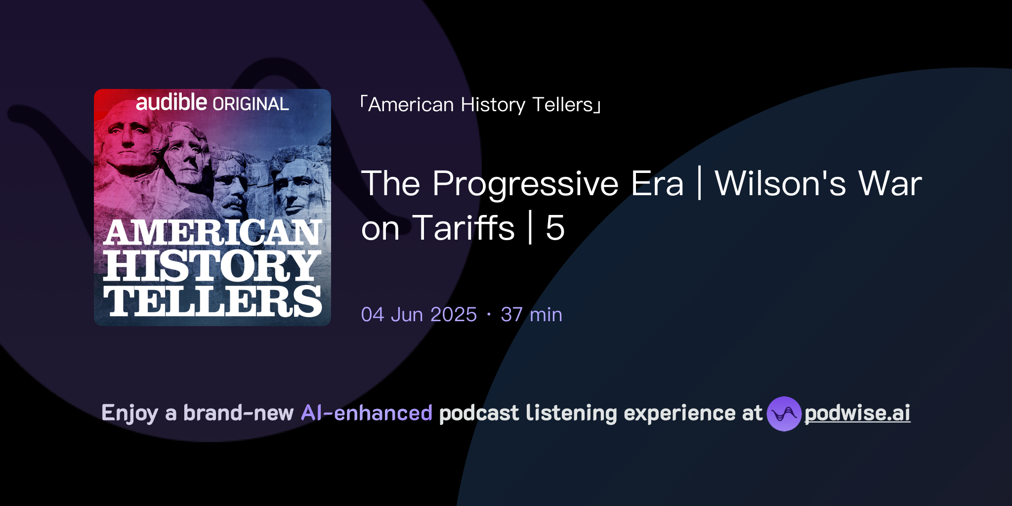 The Progressive Era | The New Freedom | 5 | American History Tellers ...