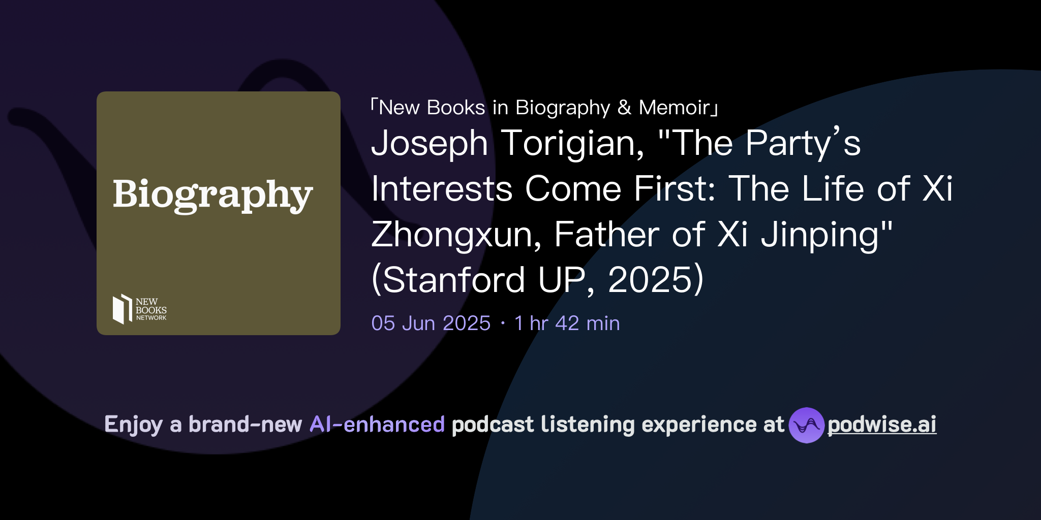 Joseph Torigian, "The Party’s Interests Come First: The Life of Xi ...