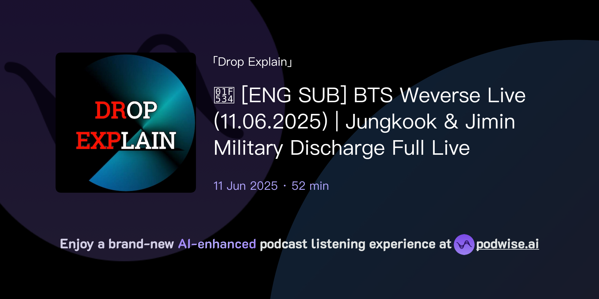 🔴 [ENG SUB] BTS Weverse Live (11.06.2025) | Jungkook & Jimin Military Discharge Full Live | Drop ...