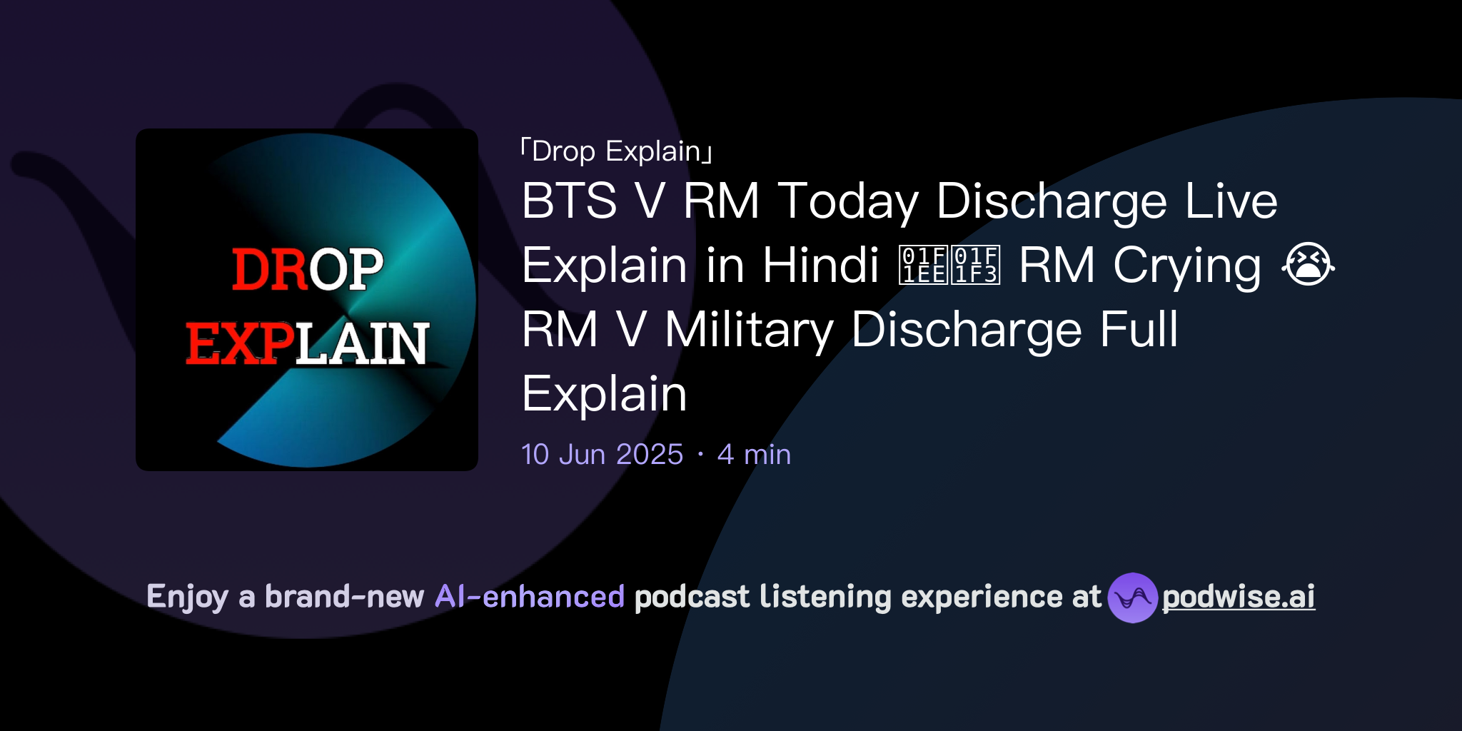 BTS V RM Today Discharge Live Explain in Hindi 🇮🇳 RM Crying 😭 RM V ...