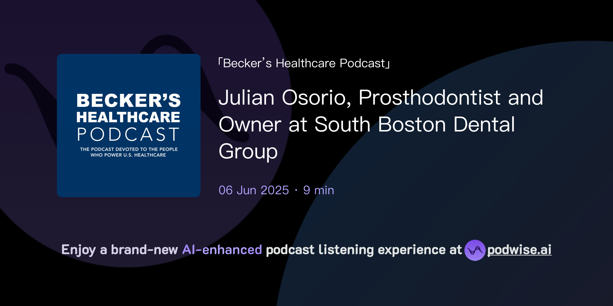 Julian Osorio, Prosthodontist and Owner at South Boston Dental Group ...