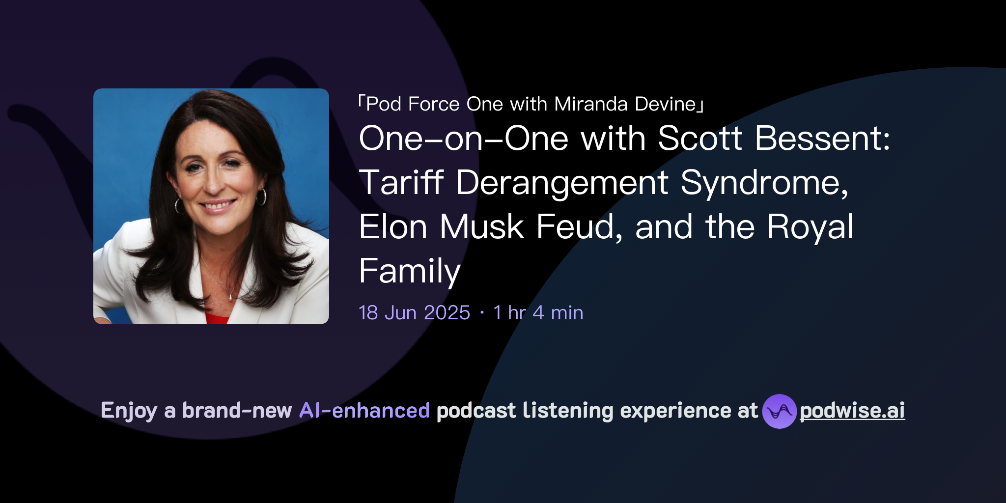 One-on-One with Scott Bessent: Tariff Derangement Syndrome, Elon Musk ...