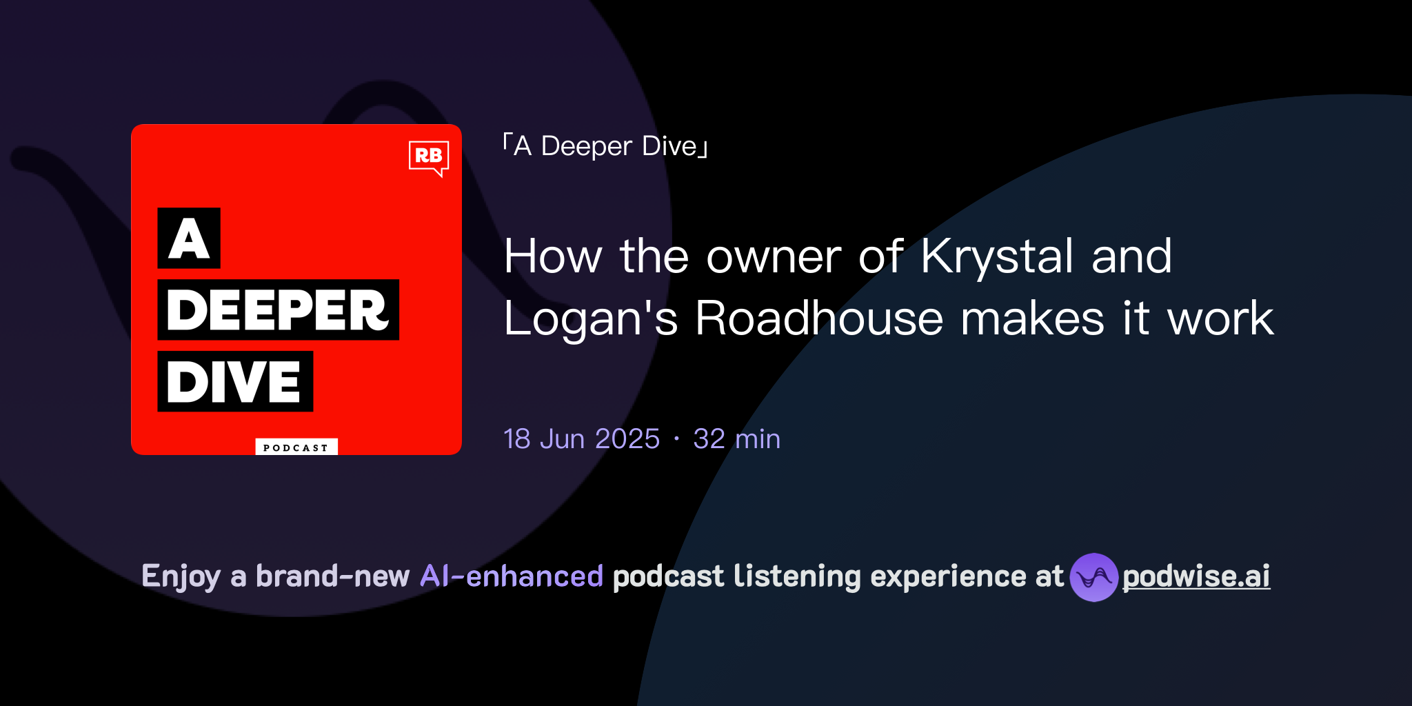 How the owner of Krystal and Logan's Roadhouse makes it work | A Deeper ...