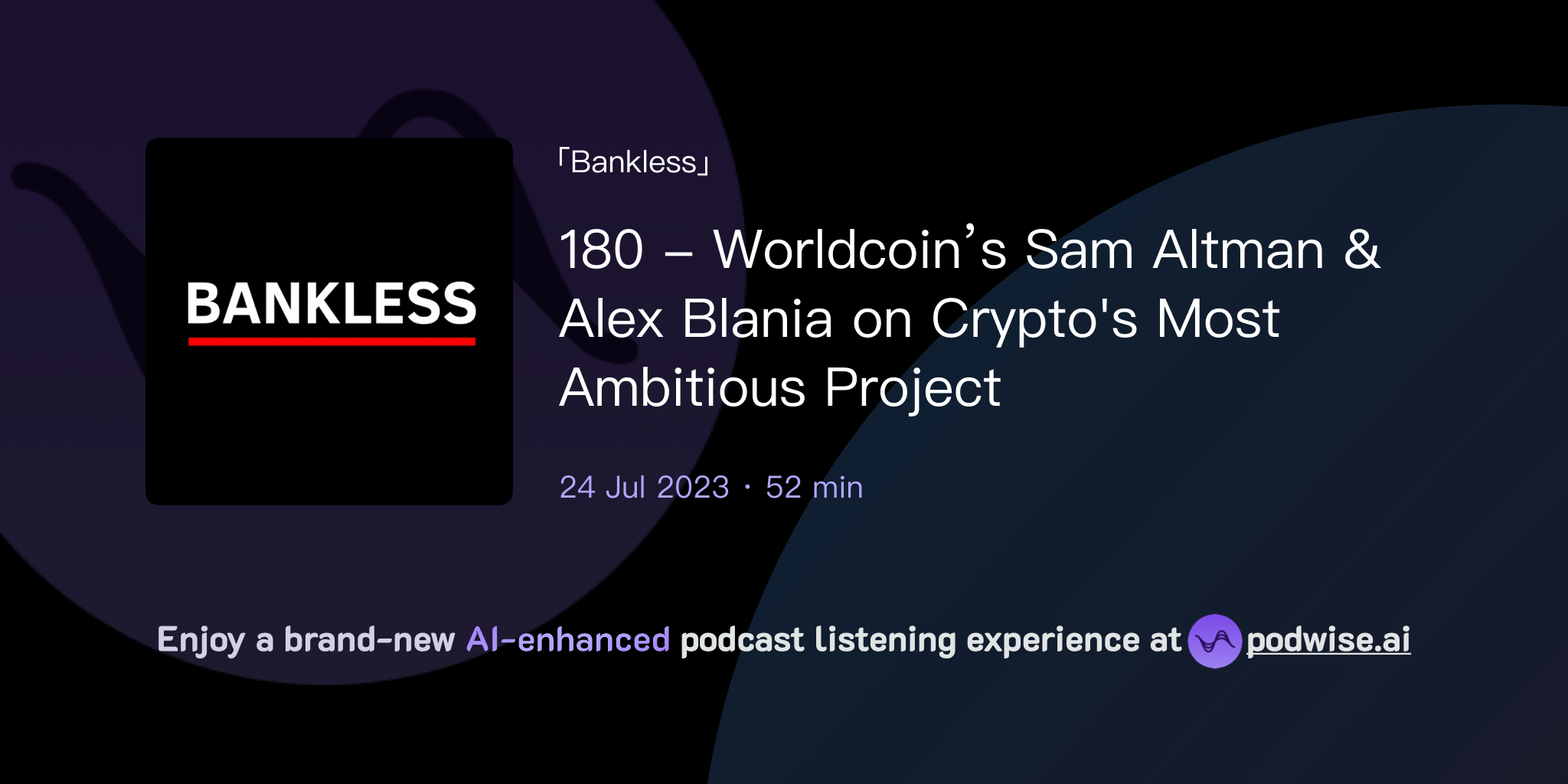 180 - Worldcoin’s Sam Altman & Alex Blania on Crypto's Most Ambitious ...