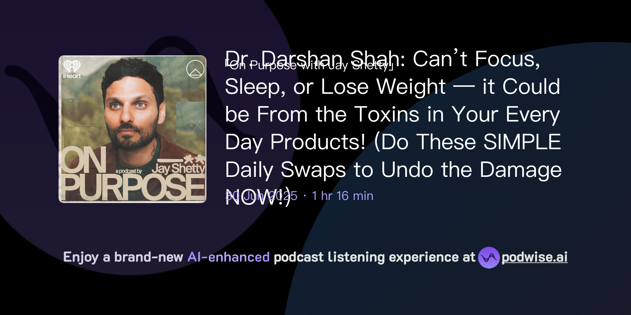 Dr. Darshan Shah: Can’t Focus, Sleep, or Lose Weight — it Could be From ...