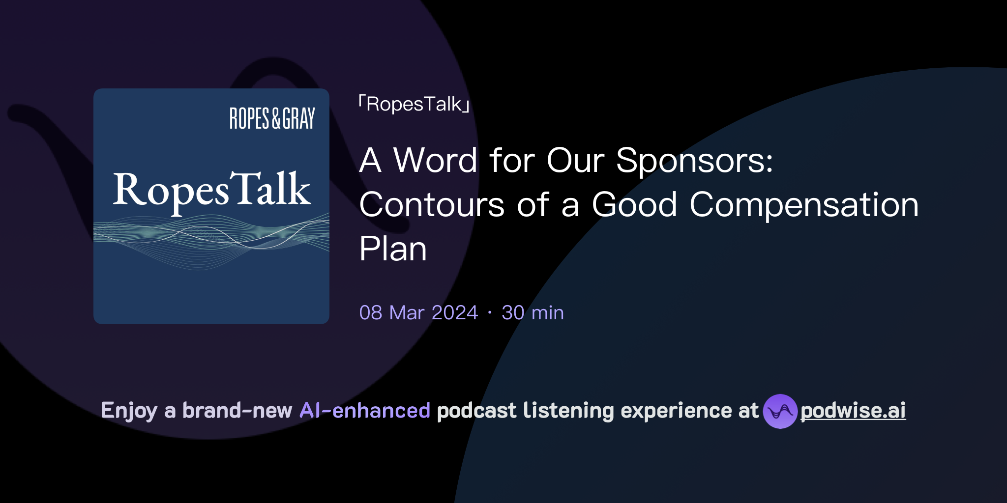 A Word for Our Sponsors: Contours of a Good Compensation Plan ...