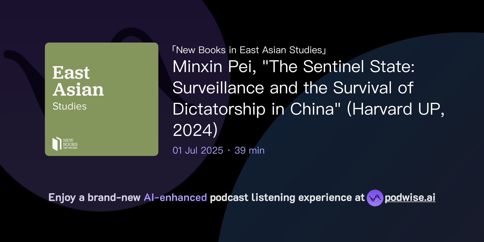 Minxin Pei, "The Sentinel State: Surveillance and the Survival of ...
