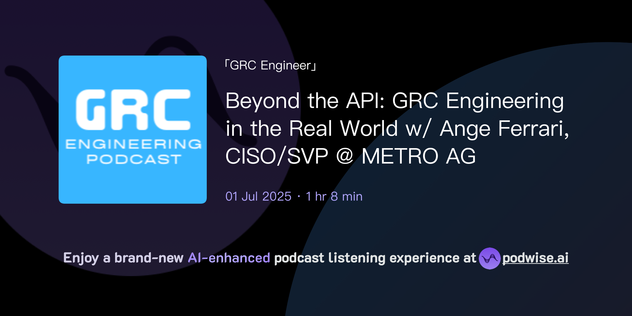 Beyond the API: GRC Engineering in the Real World w/ Ange Ferrari, CISO/SVP @ METRO AG | GRC ...