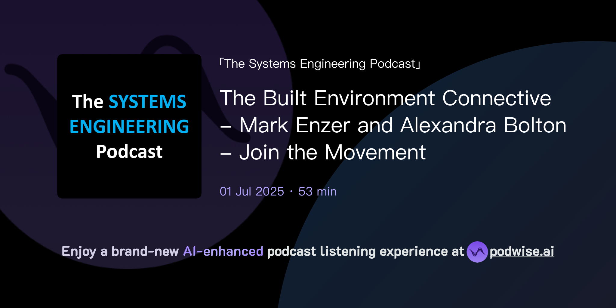 The Built Environment Connective - Mark Enzer and Alexandra Bolton ...
